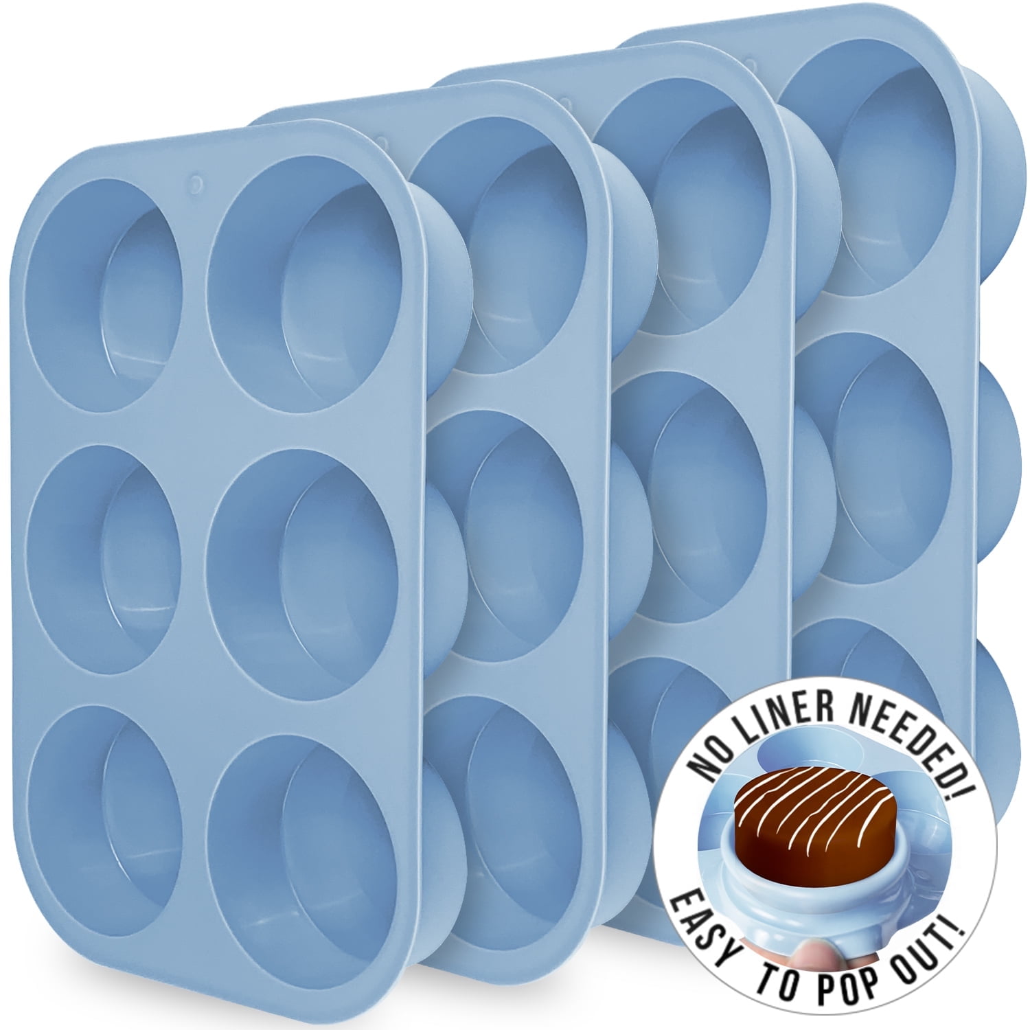 Eddeas Oreo Molds Silicone, Non-Stick Round Chocolate Covered Oreos ...