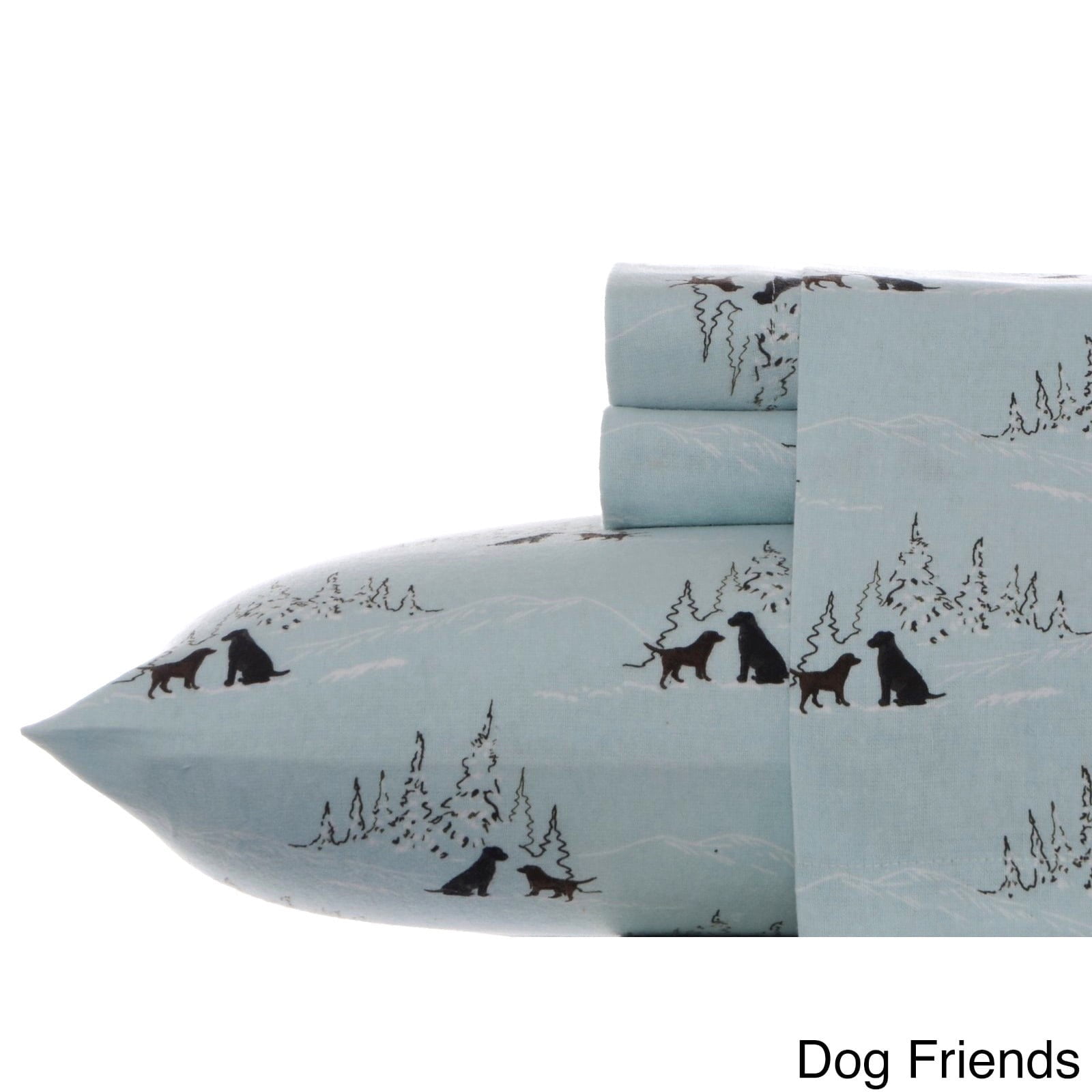 Eddie Bauer Soft 100% Brushed Cotton Flannel Sheet Set, Preshrunk and ...