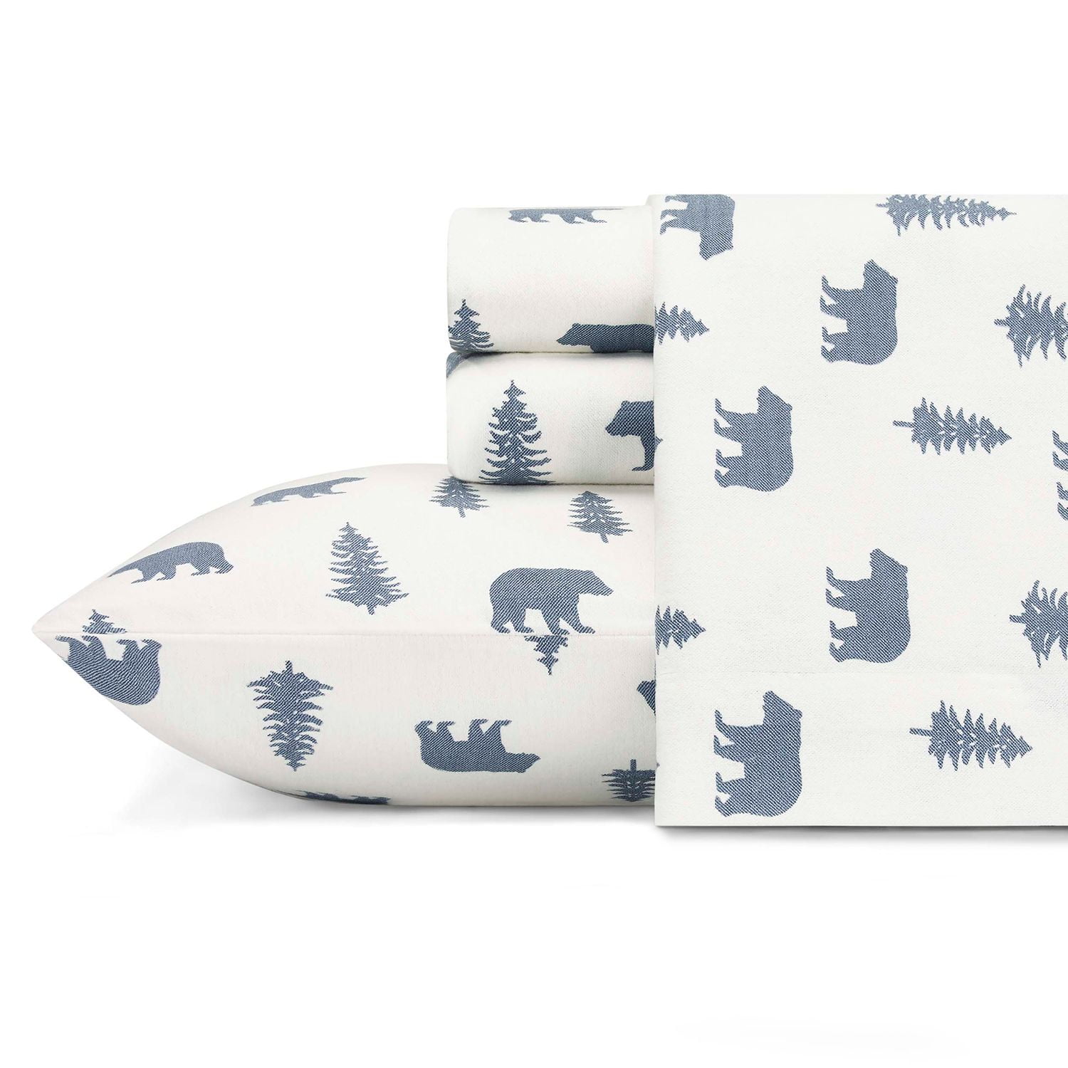 Eddie Bauer Flannel Sheet Set Color: Bear Trees Size: QUEEN SET ...