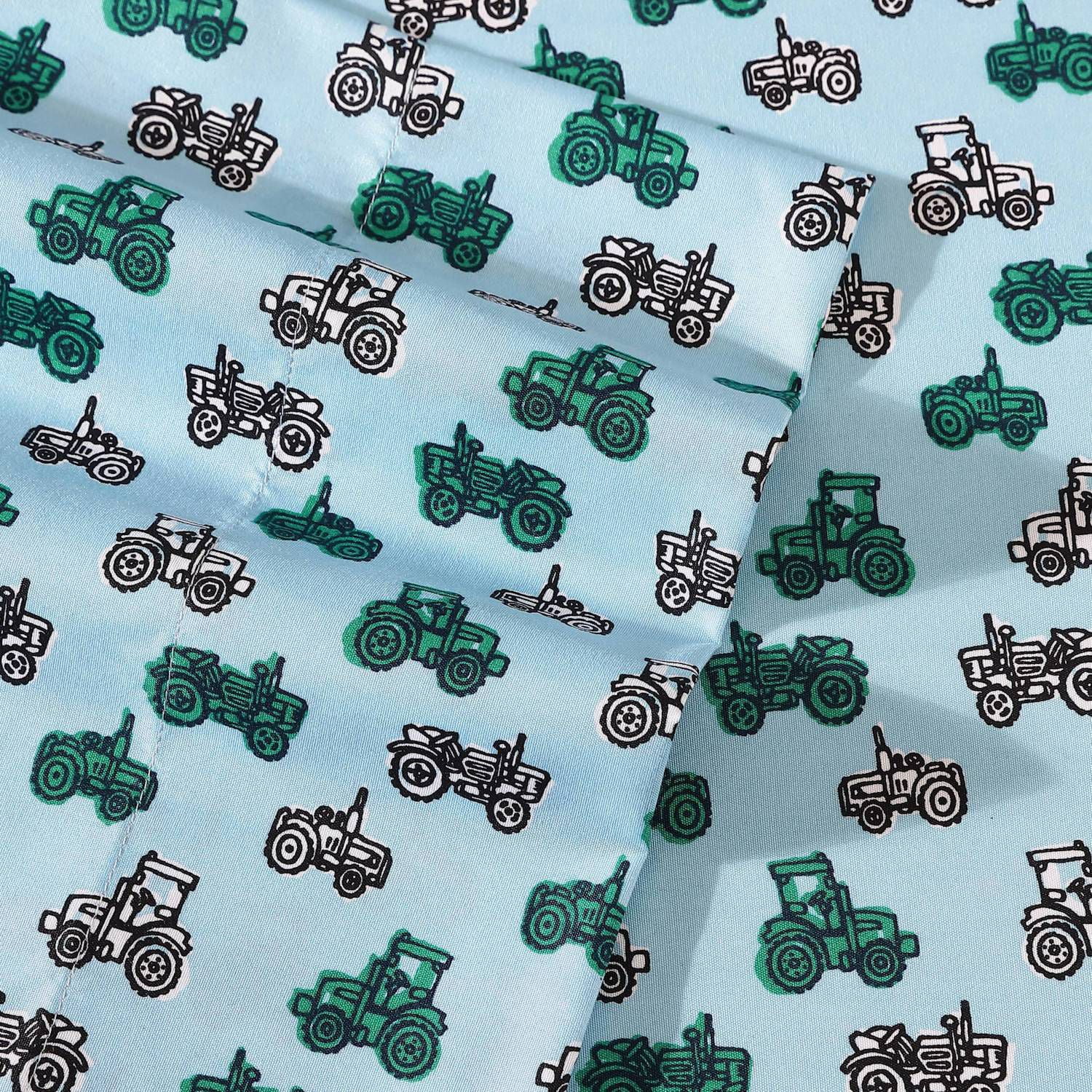 Eddie Bauer Kids Printed Sheet Set with Pillowcases Color: Tractors ...