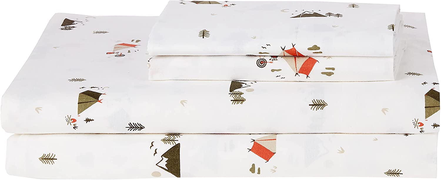 Eddie Bauer Labrador Fields Sheet Set Color: Mountain Camping Size ...