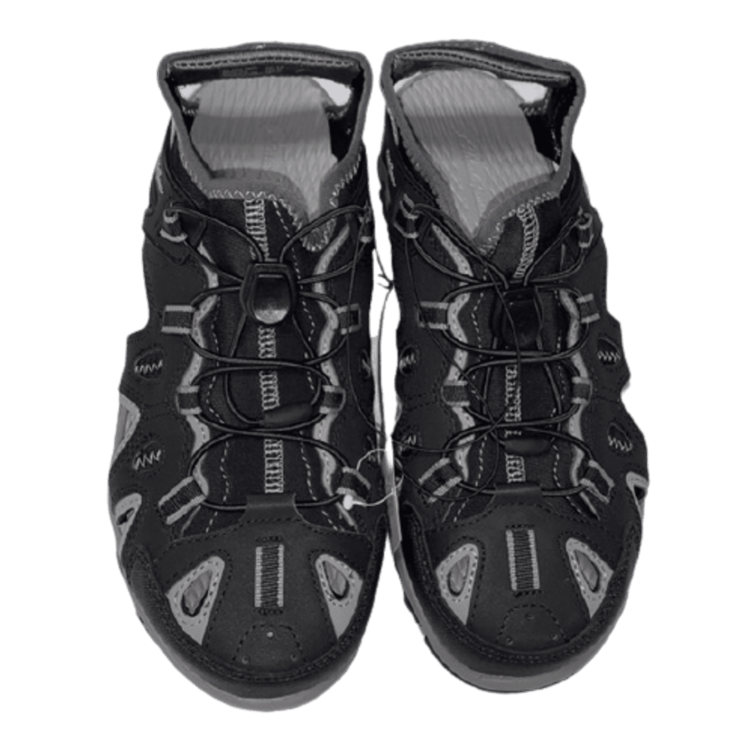 Eddie Bauer Men's Enclosed Toe Bungee Closure Rainer Sandals (Black ...