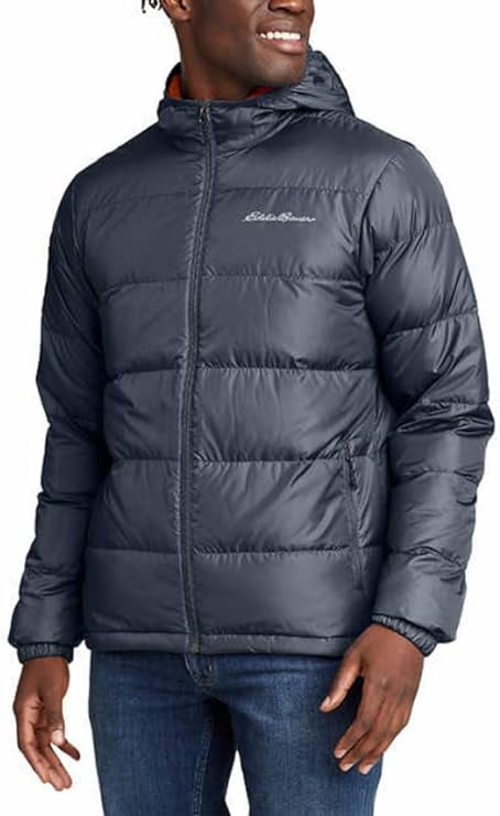 Eddie Bauer Men’s Hooded Down Jacket XL/Gray - Walmart.com