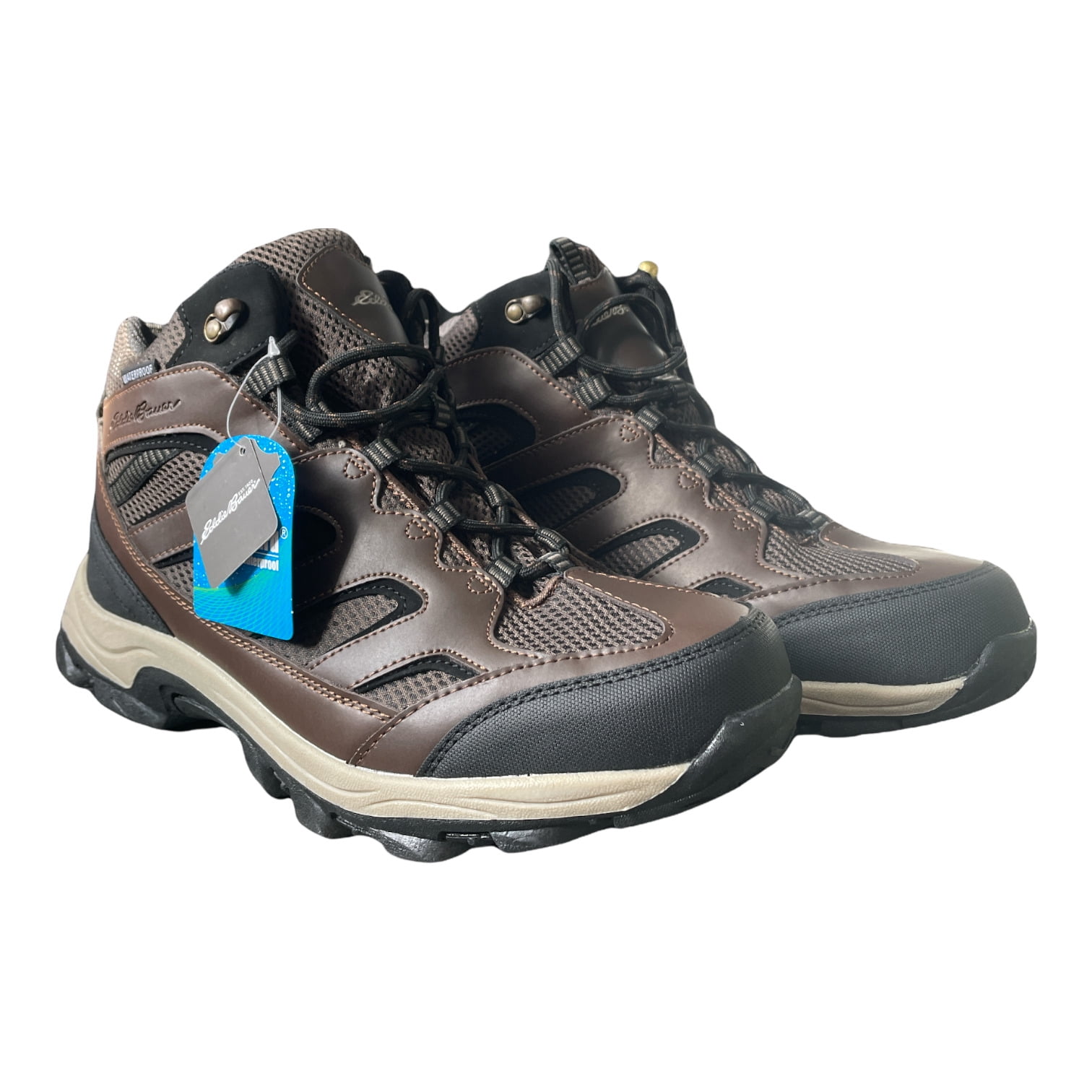 Eddie Bauer Men's Leather Graham Waterproof Hiking Boot, Cushioned ...
