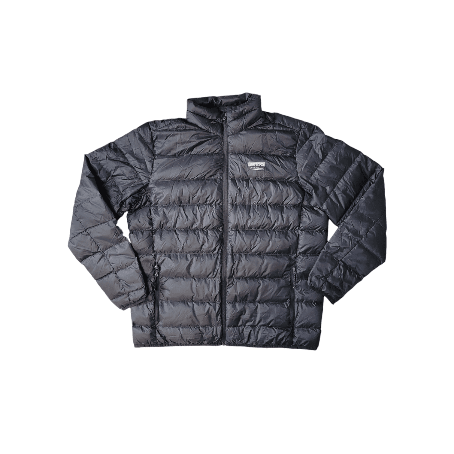 Eddie Bauer Men's Microlight IV Down Packable Jacket (Caviar/Maroon, L ...