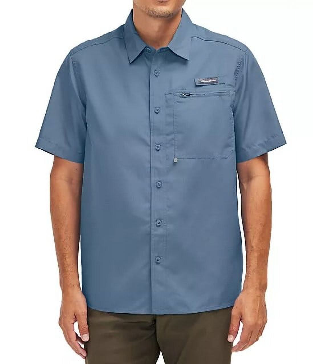 Eddie Bauer Men's Moisture Wicking Woven Tech Short Sleeve Shirt ...