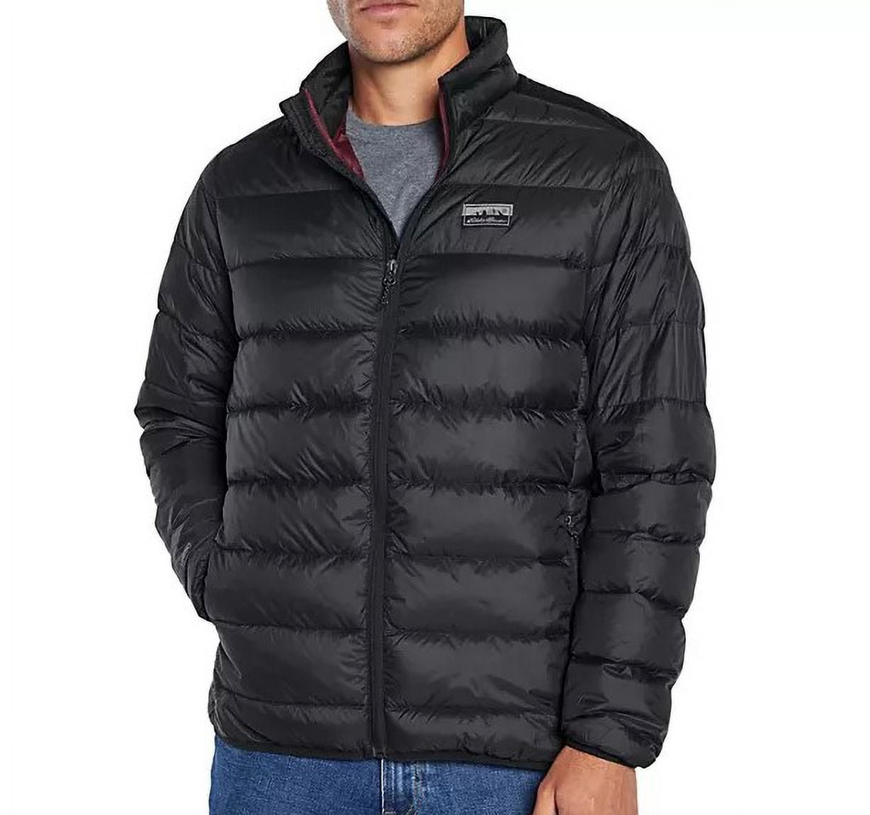 Eddie Bauer Men's Packable Jacket (Caviar/Maroon, XXXL) - Walmart.com