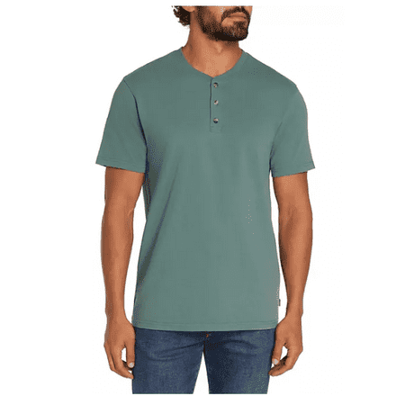 Eddie Bauer Men's Small Sage Green Short Sleeve Henley - Walmart.com