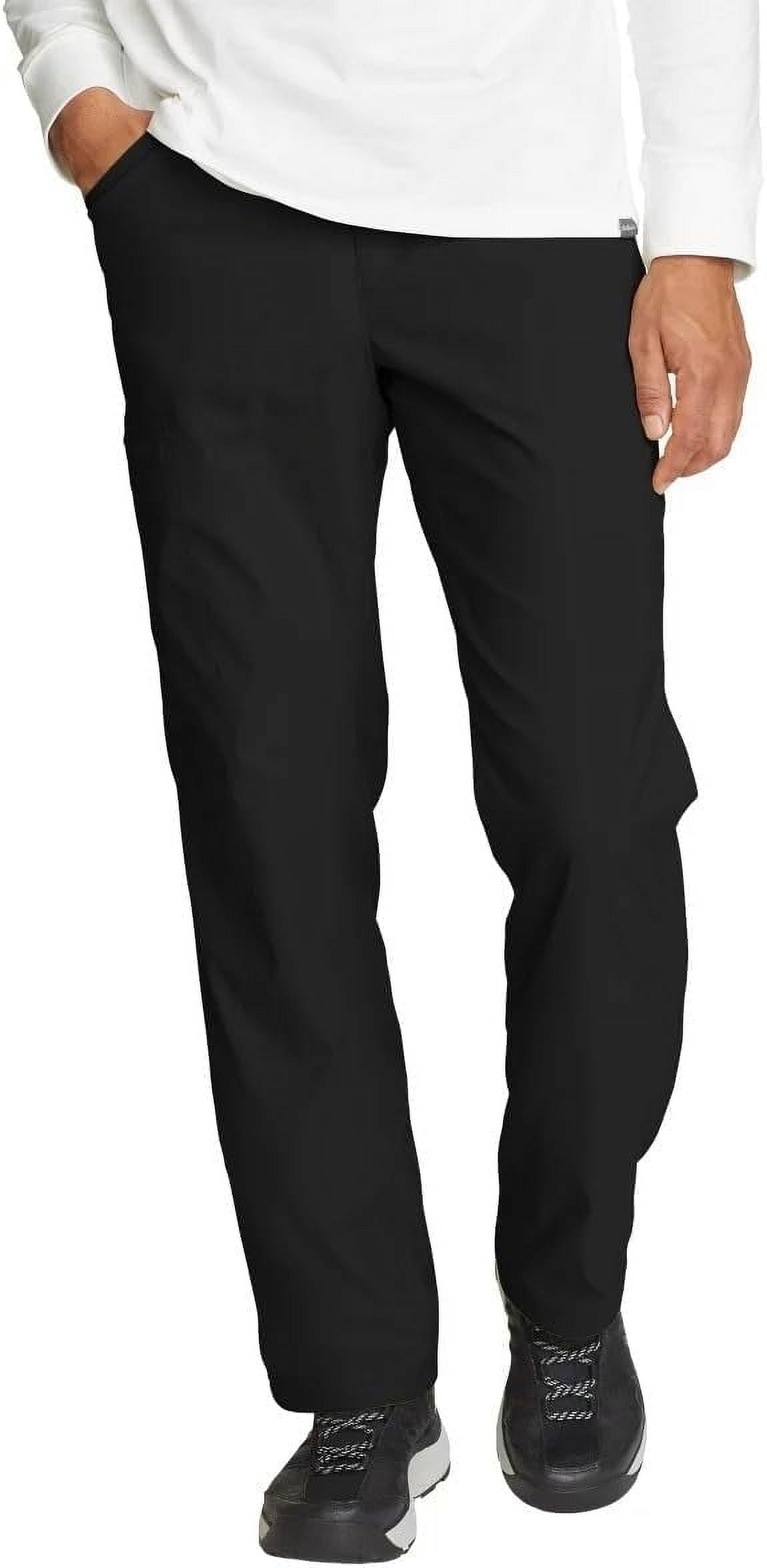 Eddie Bauer Men’s Water-Repellent Two Way Stretch Tech Pant, Black (38W ...