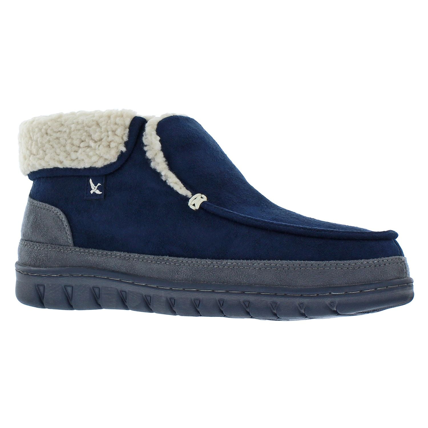 Eddie Bauer Spruce Men's Moccasin Ankle Boot Slippers Color: Navy Size ...