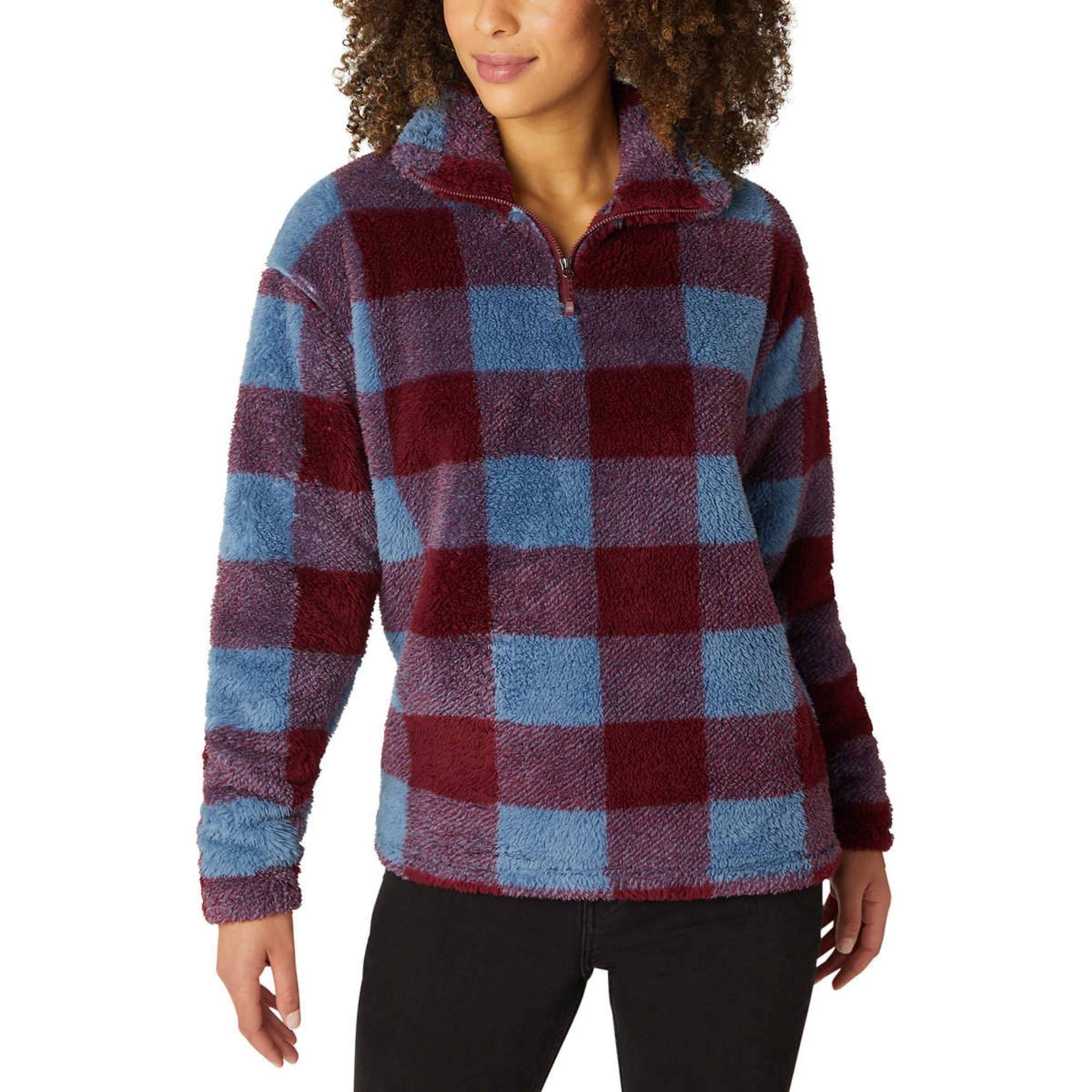 Eddie Bauer Ladies? Plush Quarter 1/4 Zip (Small, Purple) - Walmart.com
