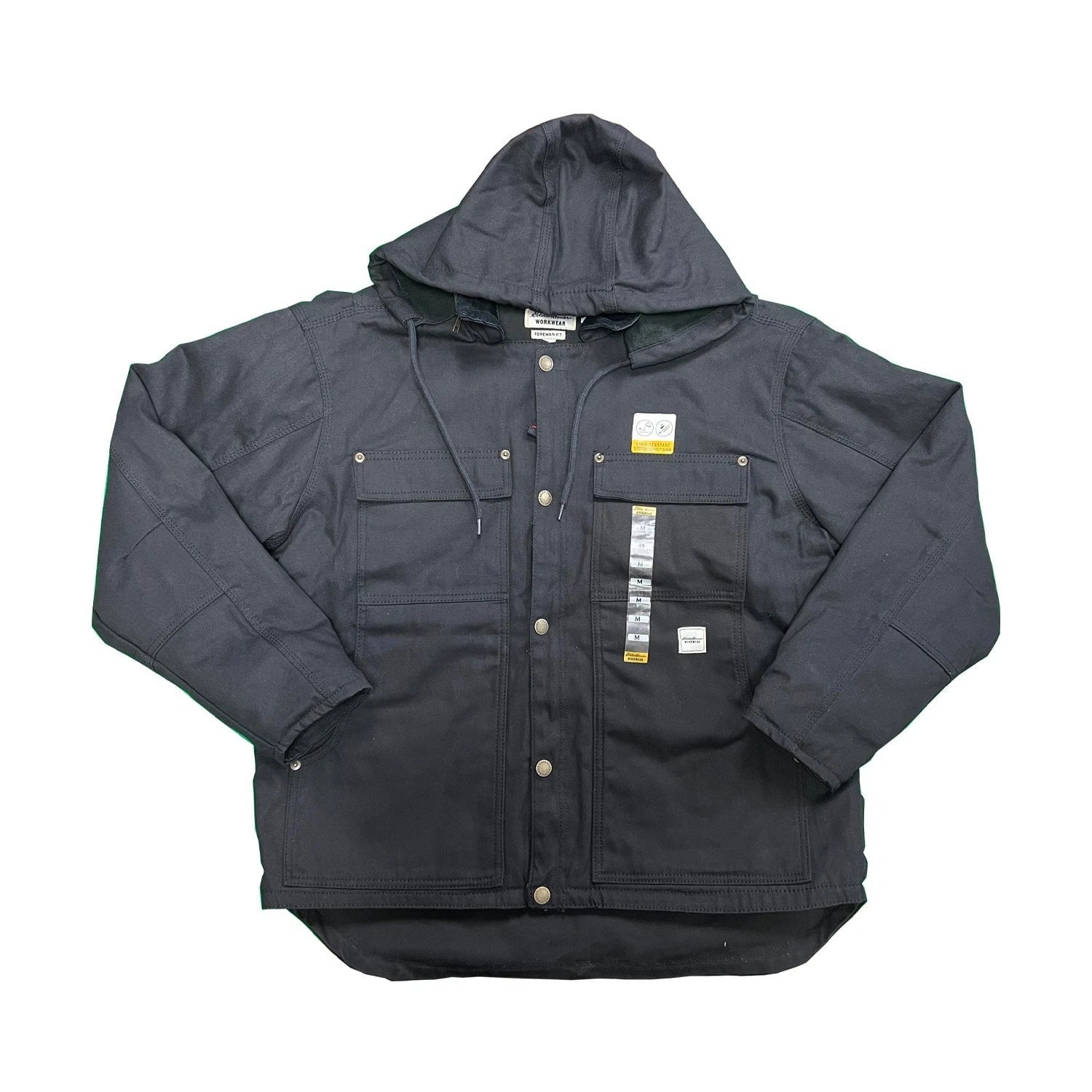 Eddie Bauer Workwear Men's Black Jacket Foreman Fit 3M Thinsulate ...