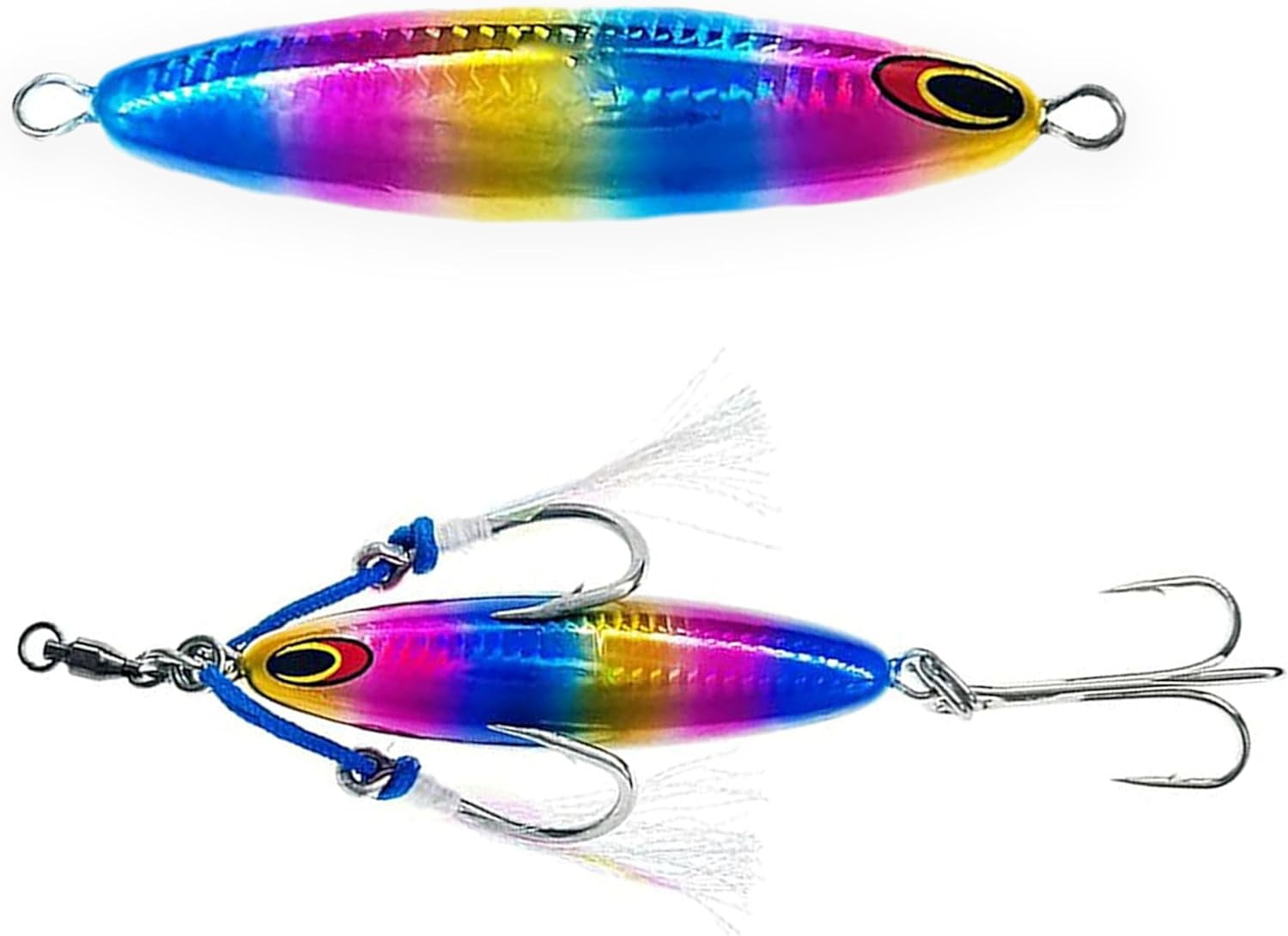 Eddie Bomb 16oz 5", Rasta, 2 Pieces, Heavy BFT Vertical Flat Fall Jigs ...