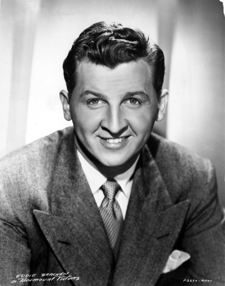 Eddie Bracken Posed in Black Suit With Head Leaning on Hand Photo Print ...