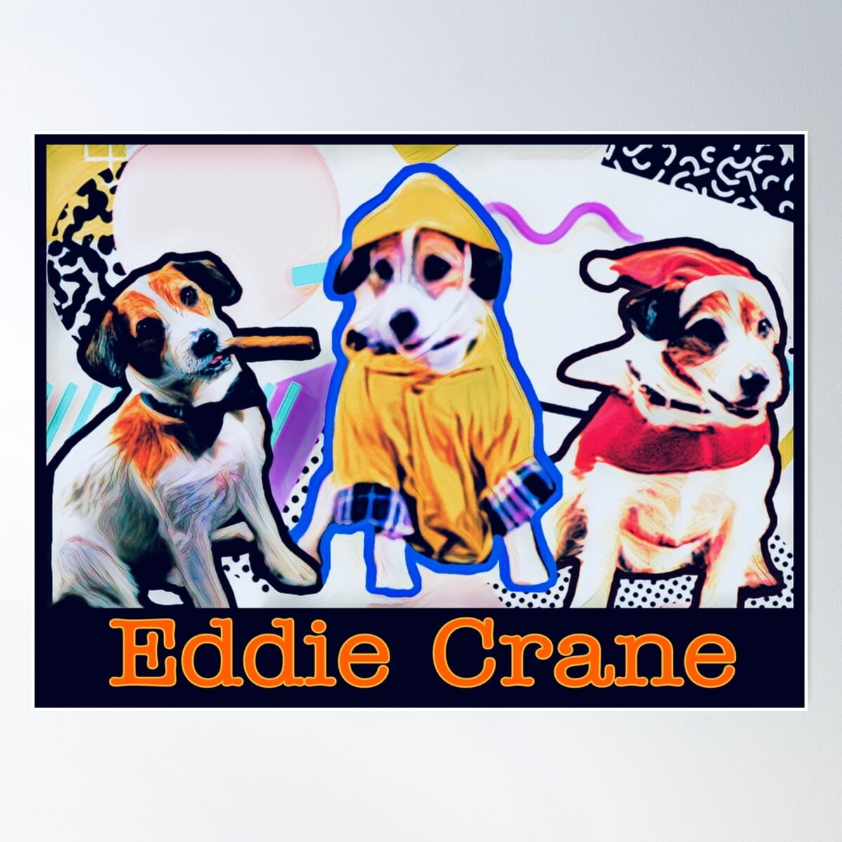 Eddie Crane From Frasier Poster Wall Art, Modern Wall Decor For Living ...
