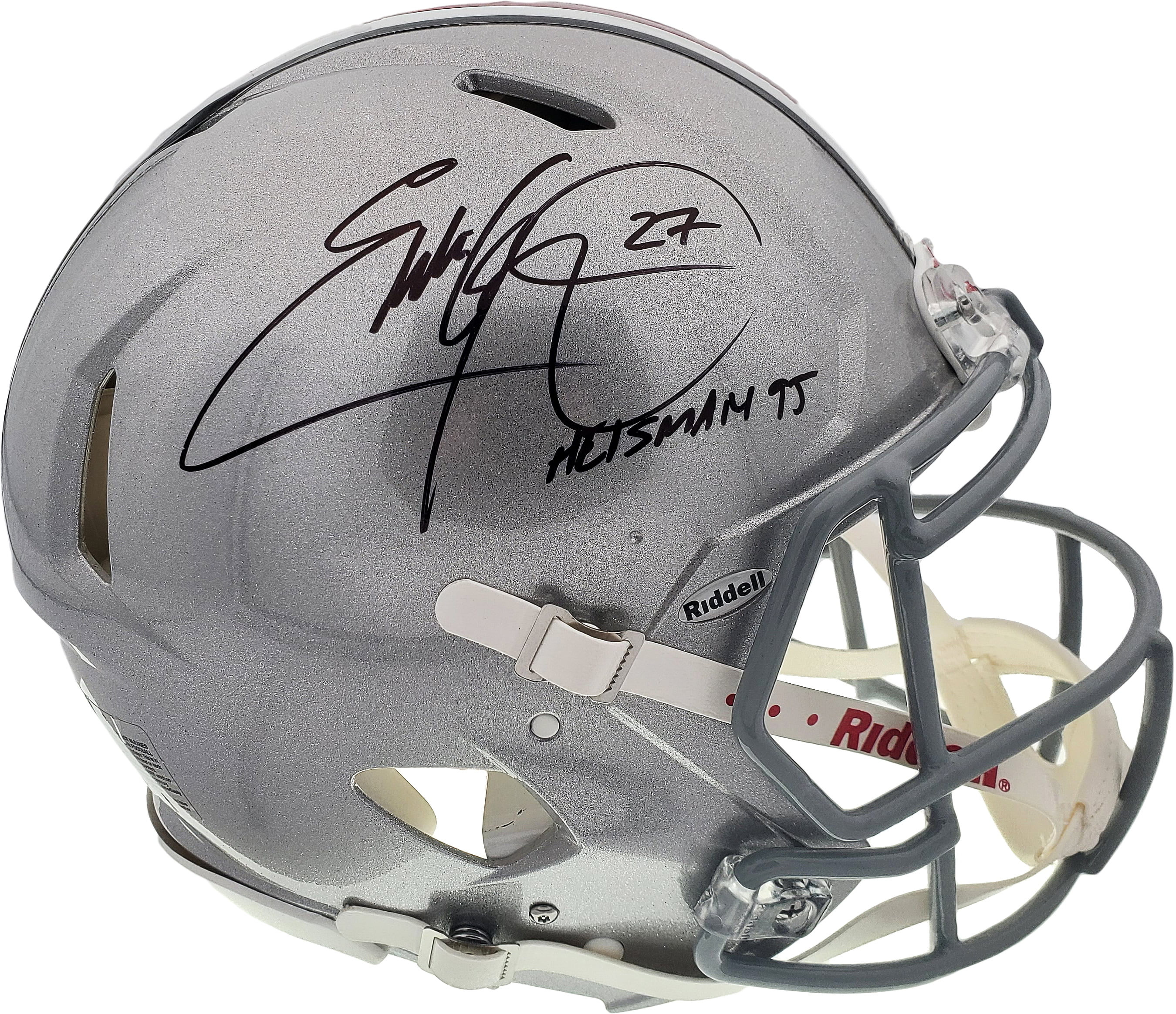 Eddie George Autographed Ohio State Buckeyes Silver Full Size Authentic ...