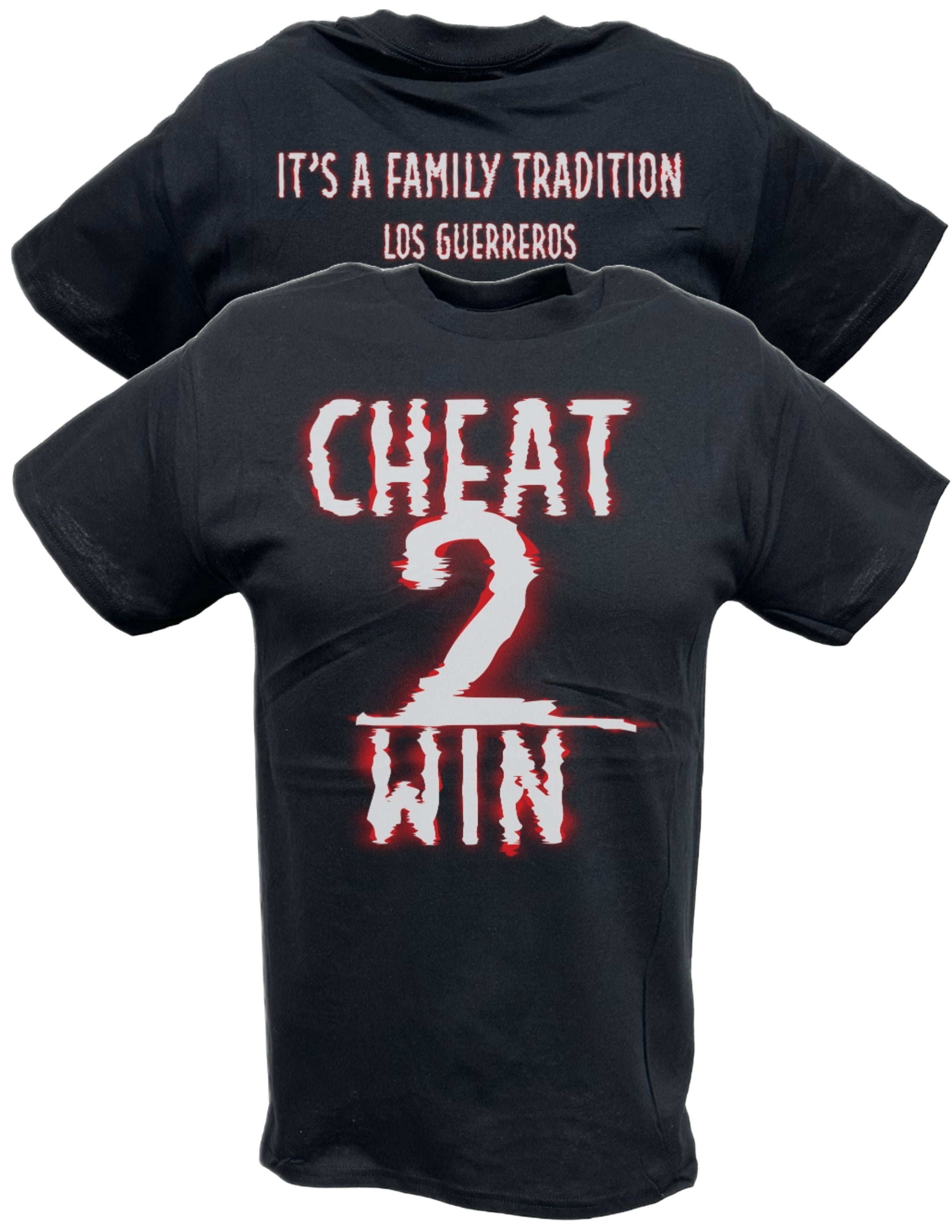 Eddie Guerrero Cheat 2 Win Family Tradition Black T-shirt - Walmart.com