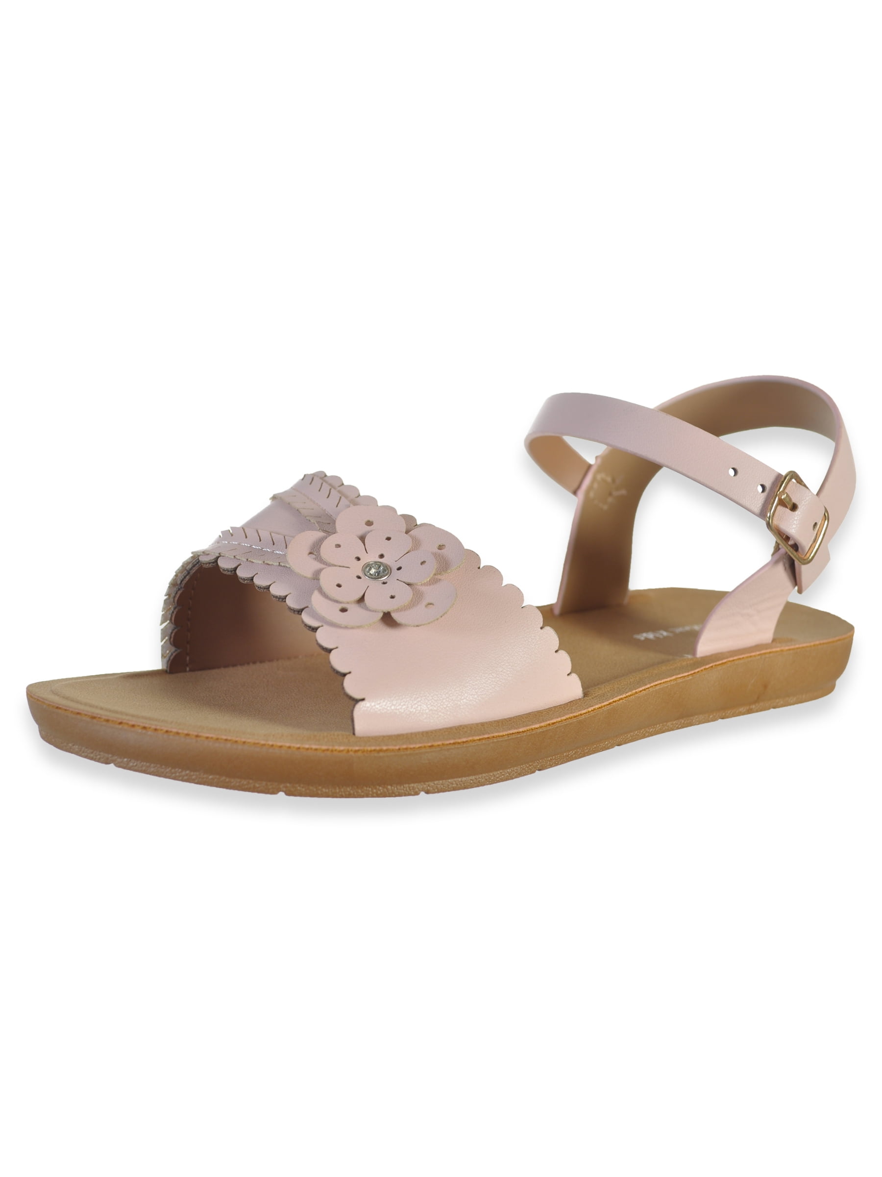 Eddie Marc Girls' One-Strap Sandals Color: pink Size: 1 youth - Walmart.com