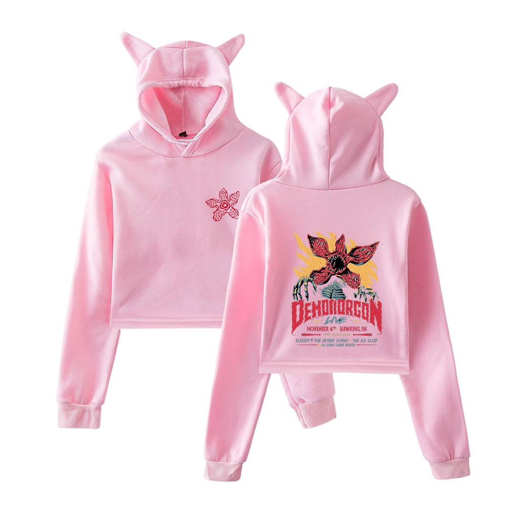 Eddie Munson The Demogorgon Hooded kawaii cat ear drawstring sweatshirt ...