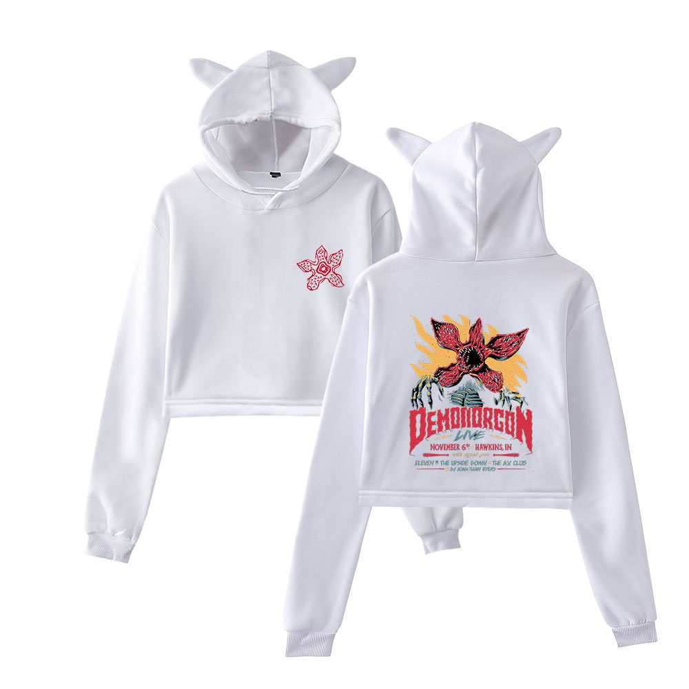 Eddie Munson The Demogorgon Hooded tv series sweatshirt kawaii cat ear ...