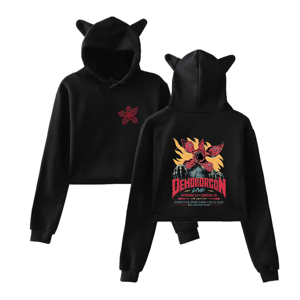 Eddie Munson The Demogorgon Hooded tv series sweatshirt kawaii cat ear ...