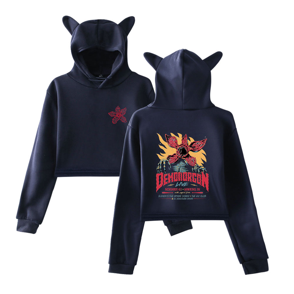 Eddie Munson The Demogorgon Hooded tv series sweatshirt kawaii cat ear ...