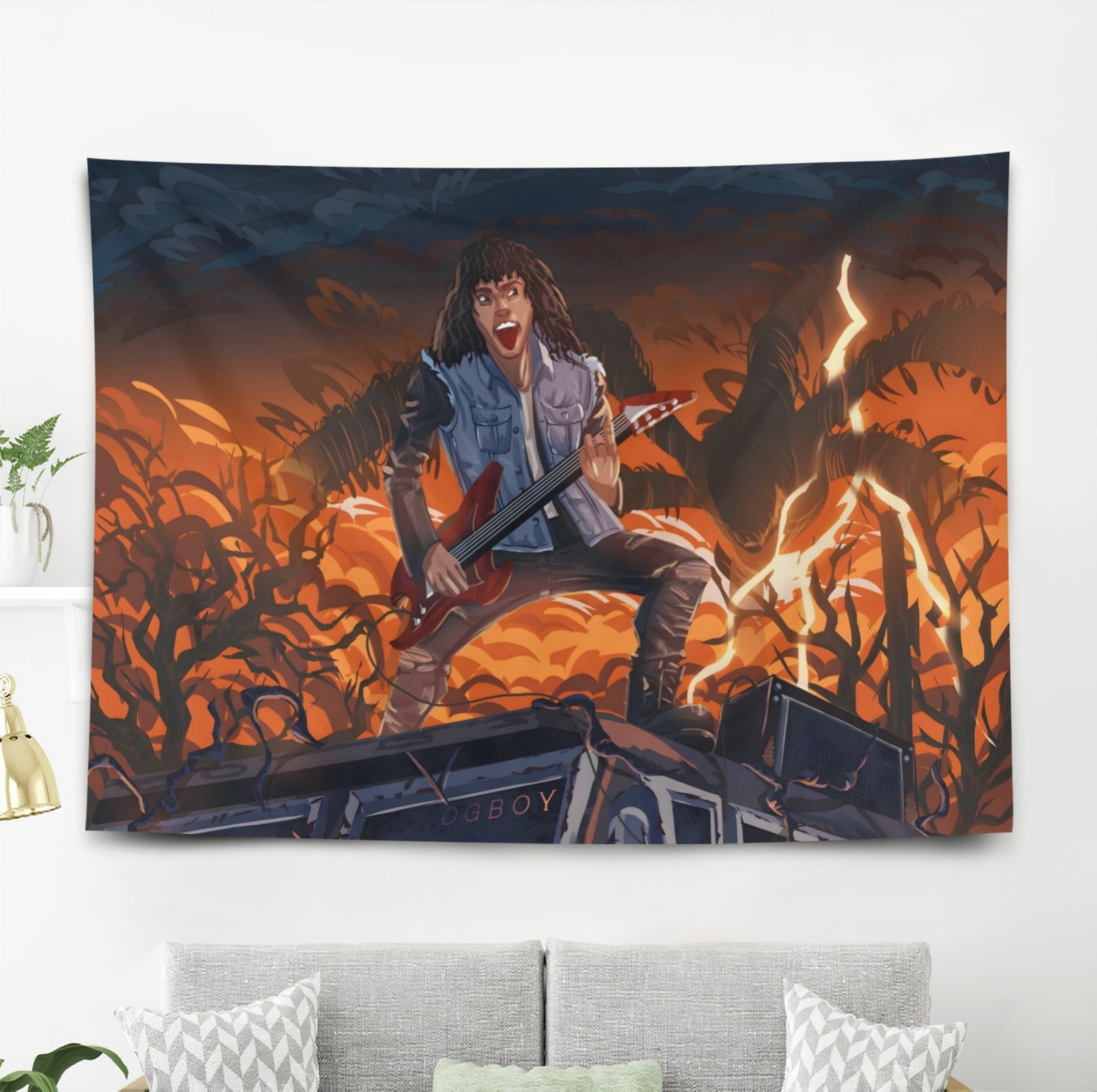 Eddie Munson-Theme Anti-pilling Tapestry Gift Wall Hanging Backdrop for ...