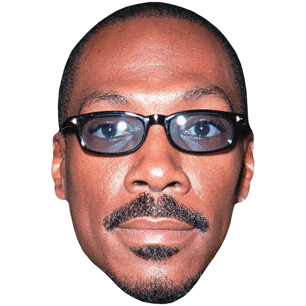 Eddie Murphy (Glasses) Celebrity Mask, Flat Card Face, Fancy Dress Mask ...