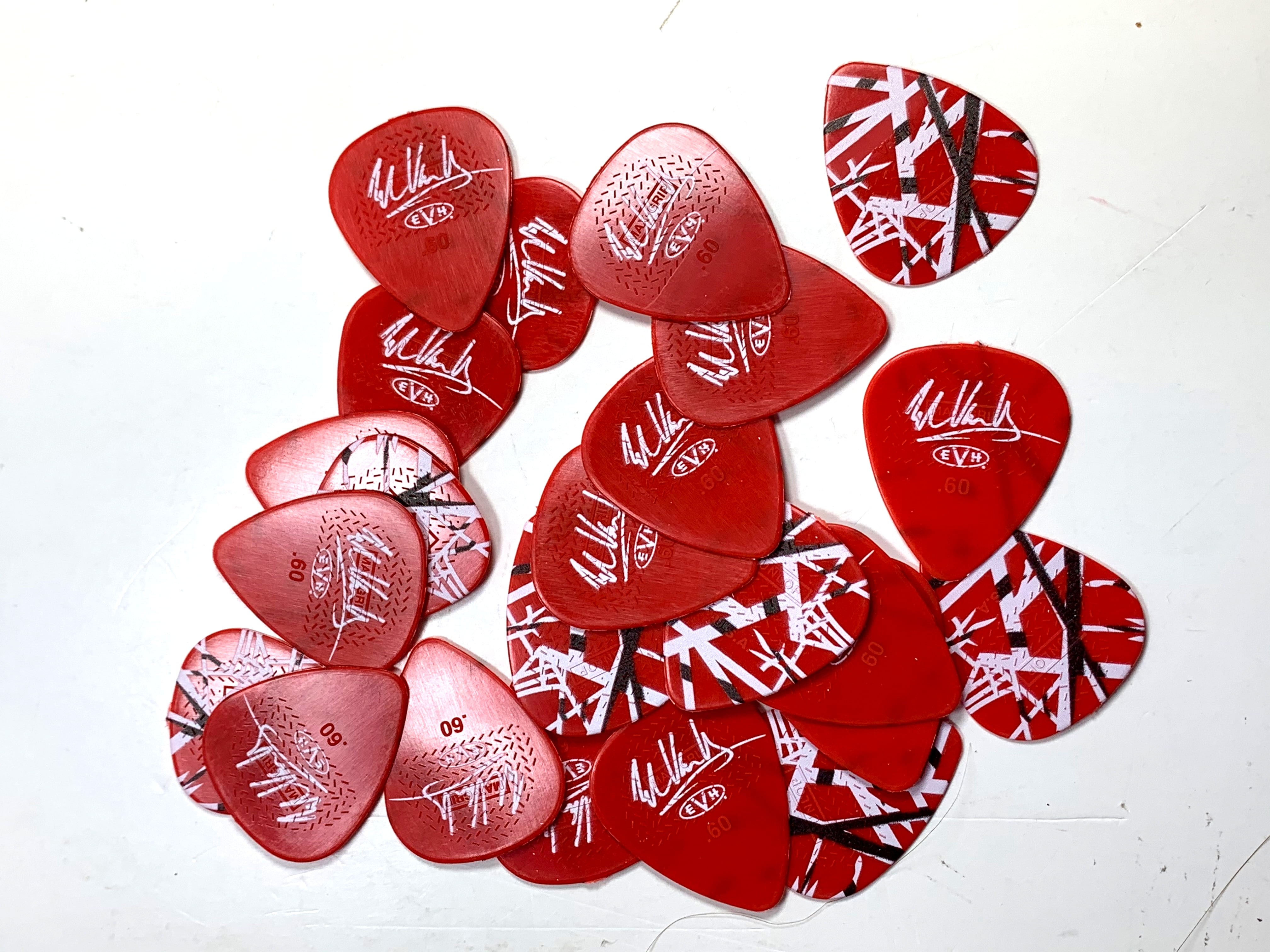 Eddie Van Halen Guitar Picks EVH Frankenstein Max Grip .60mm 24-Picks ...