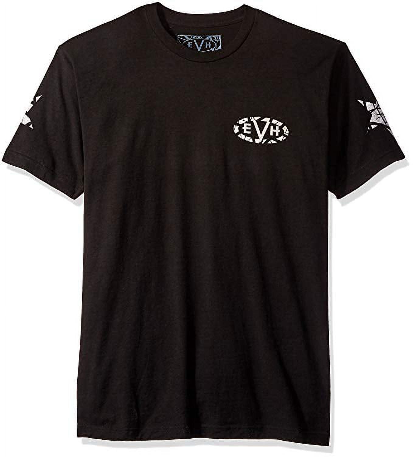 Eddie Van Halen White Stripe Guitar Slim Fit Shirt - Walmart.com