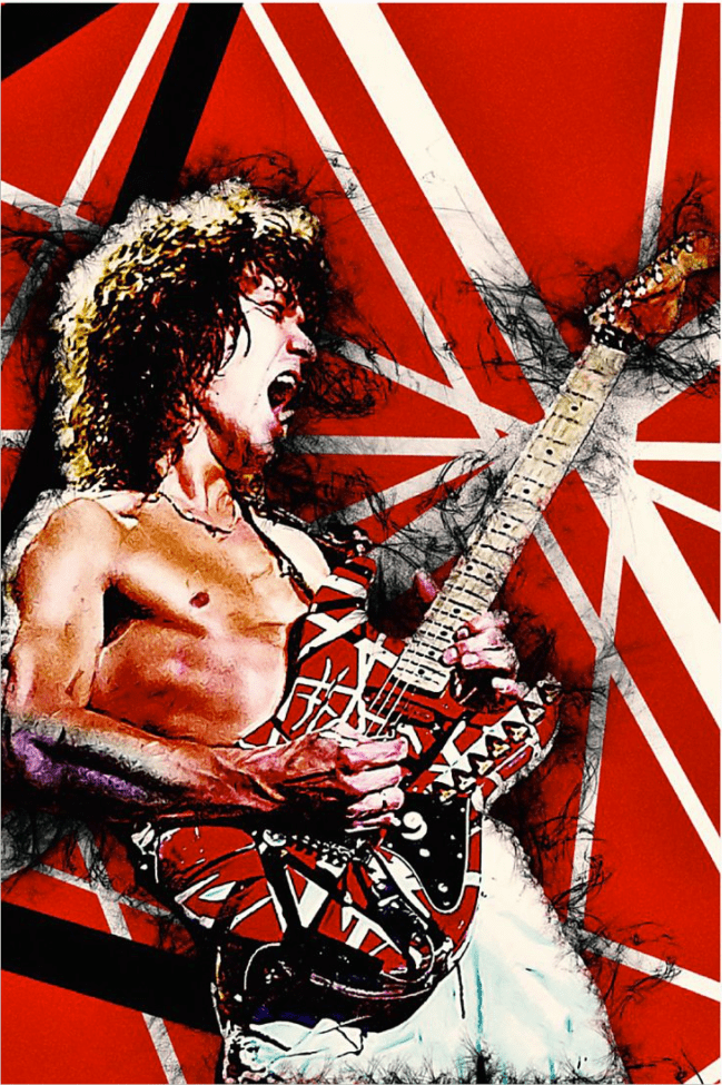 Eddie Van Halen poster 16 x 24 Inch Poster - Walmart.com
