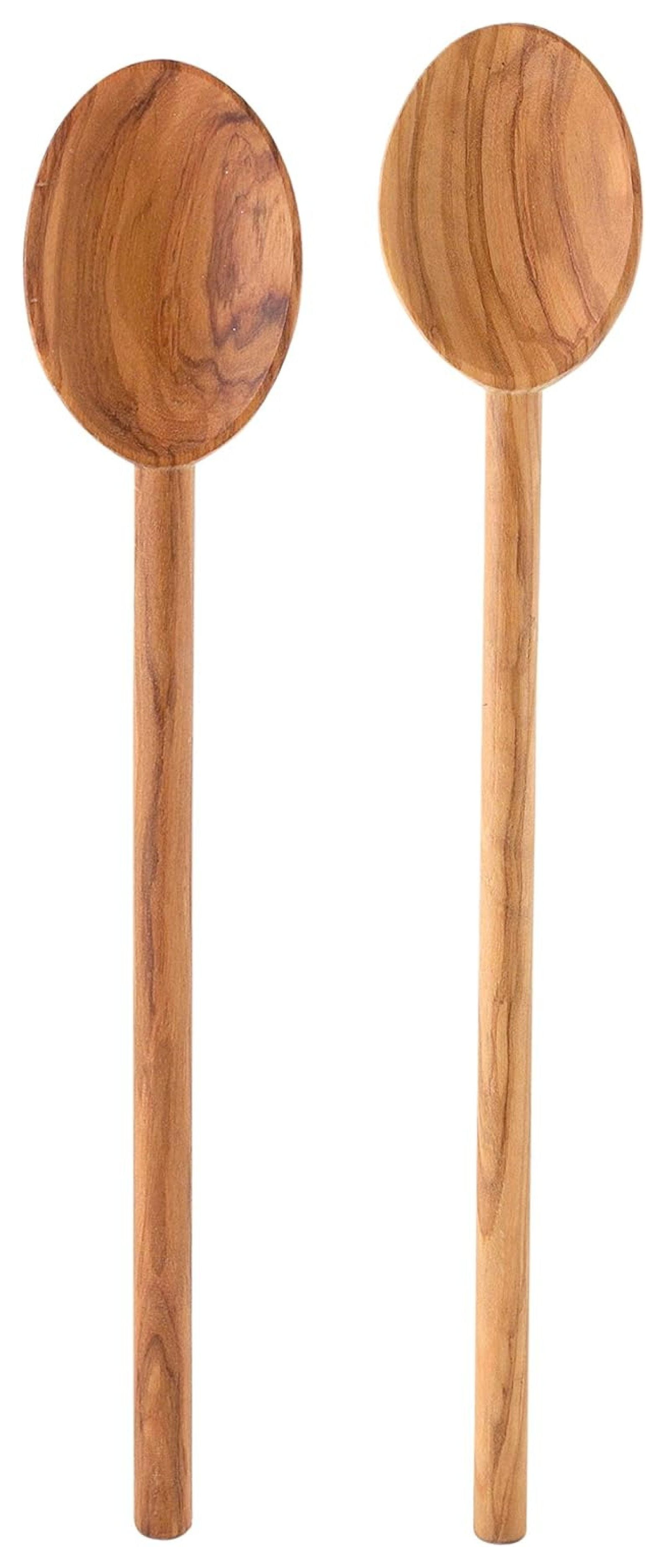 Eddington’s Italian Olive Wood Cooking Spoon Set, Handcrafted in Europe ...
