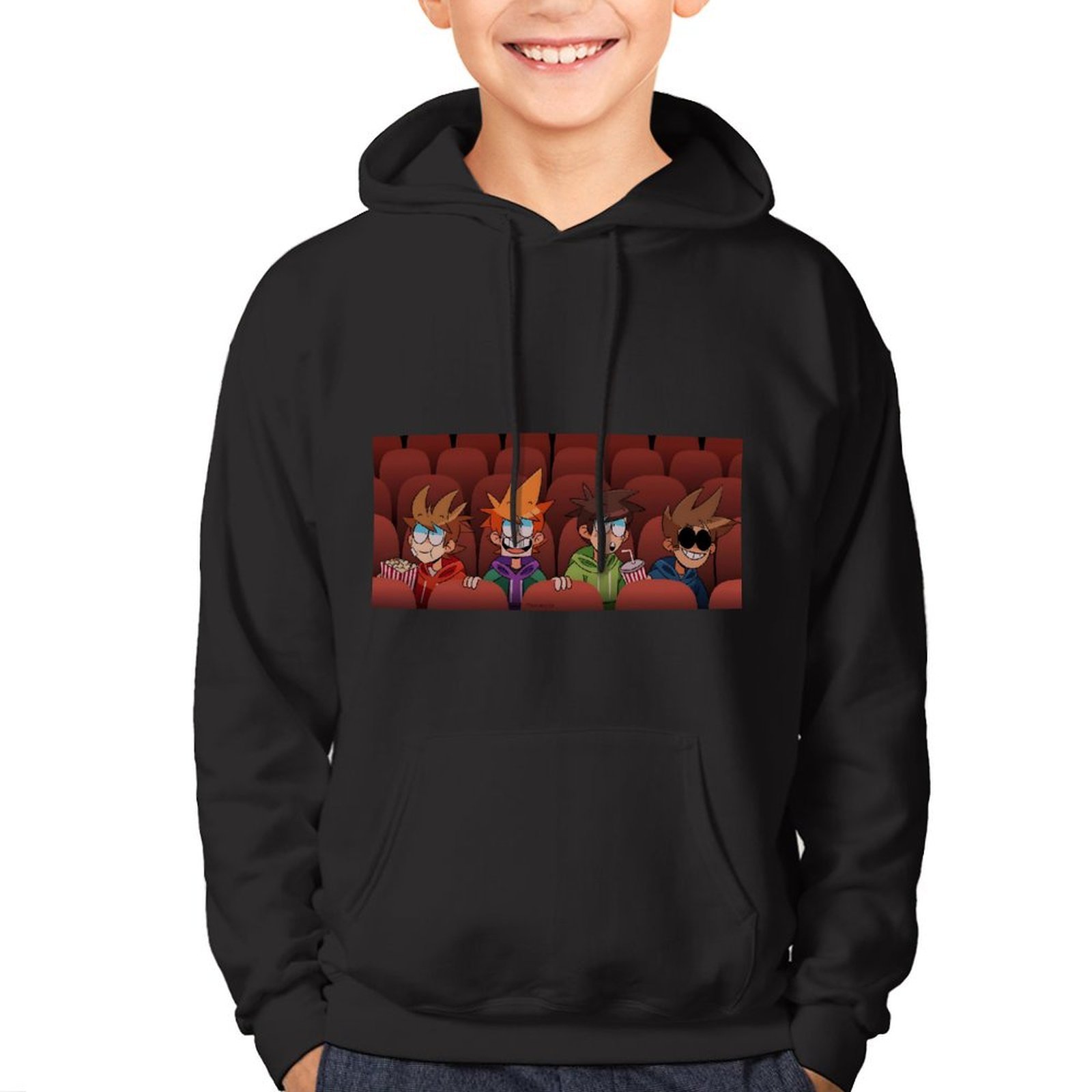 Eddsworld Black Kids' Hoodie 3d Print Sweatshirt Soft Pullover Hooded ...