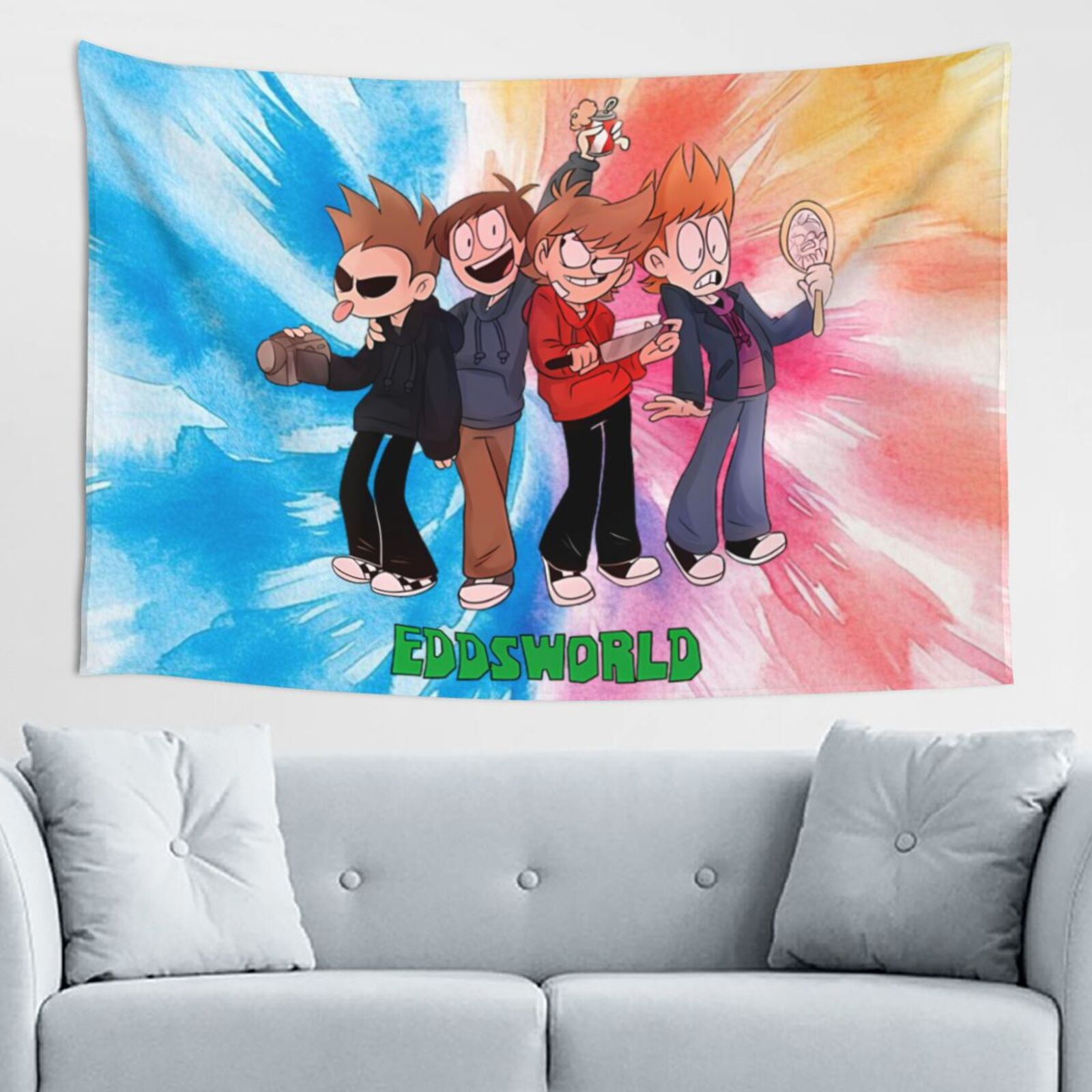 Eddsworld Tapestry Wave Wall Hanging Home Decoration Wall Blanket ...