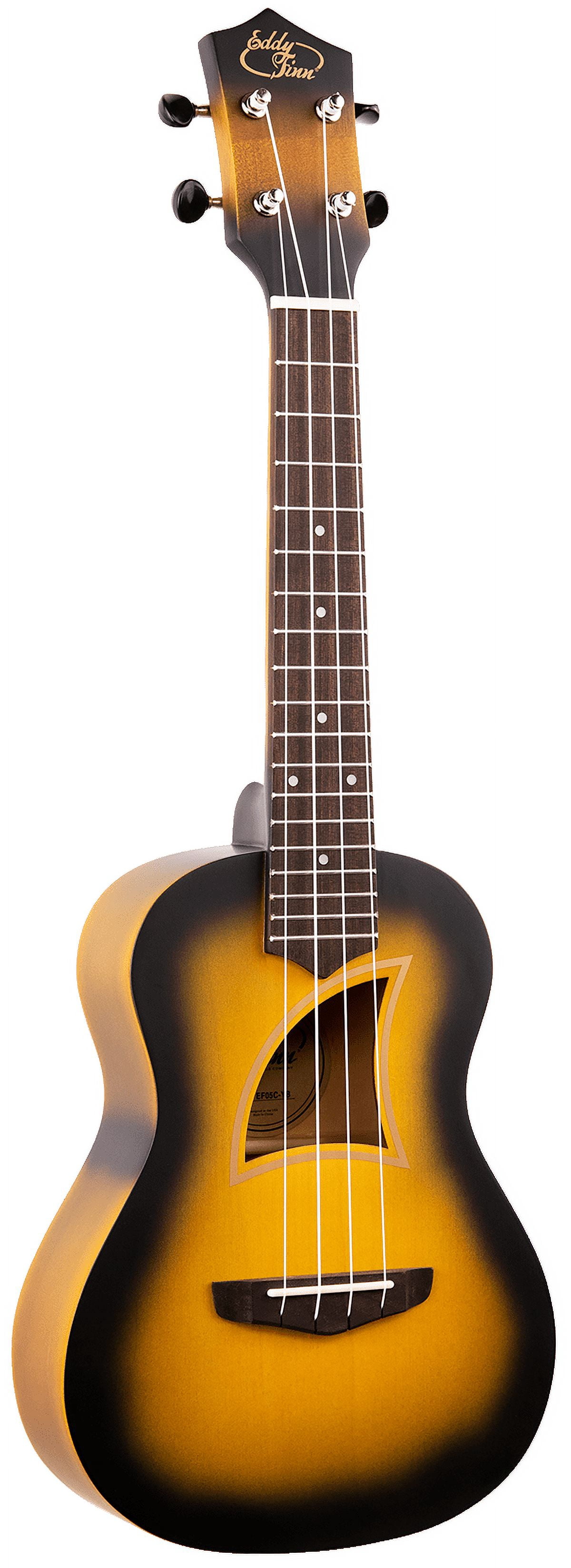 Eddy Finn Color Burst Ukulele with Gig Bag, Yellow Burst - Walmart.com