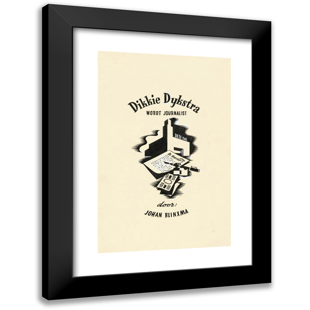 Eddy de Smet 17x24 Black Modern Framed Museum Art Print Titled - Design ...