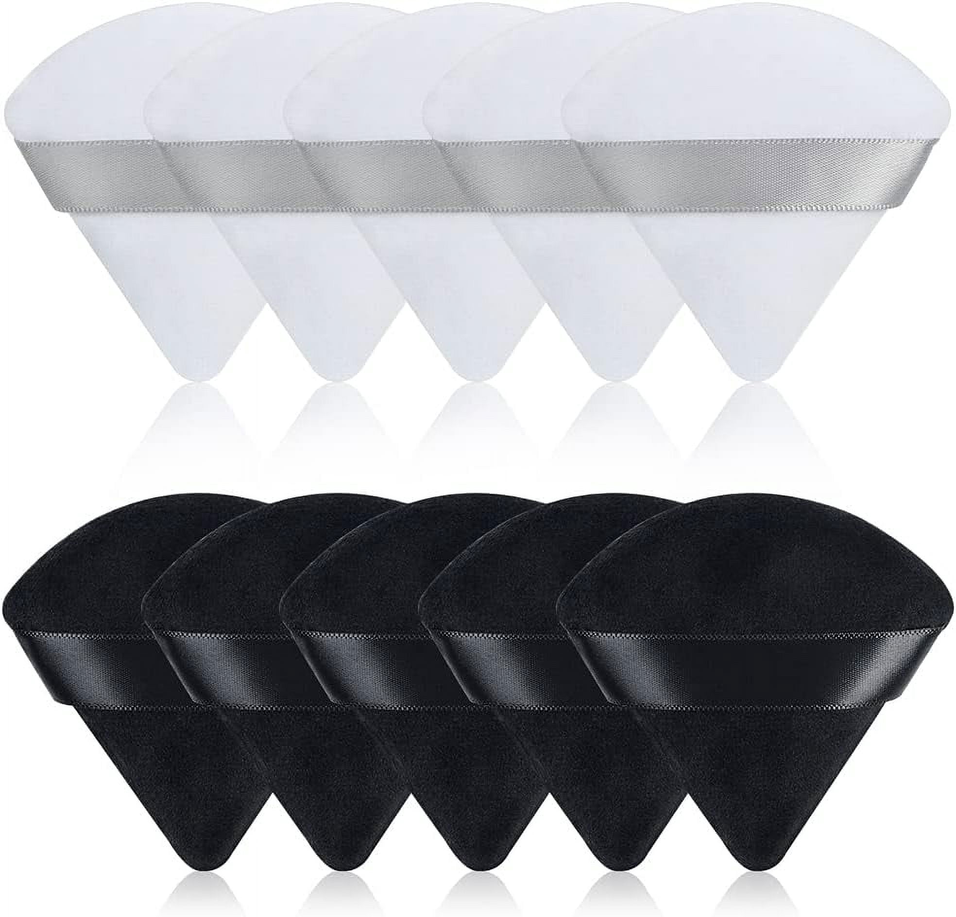 Edealing Powder Puffs,10 PCS Makeup Powder Puffs,Pure Cotton Triangle ...