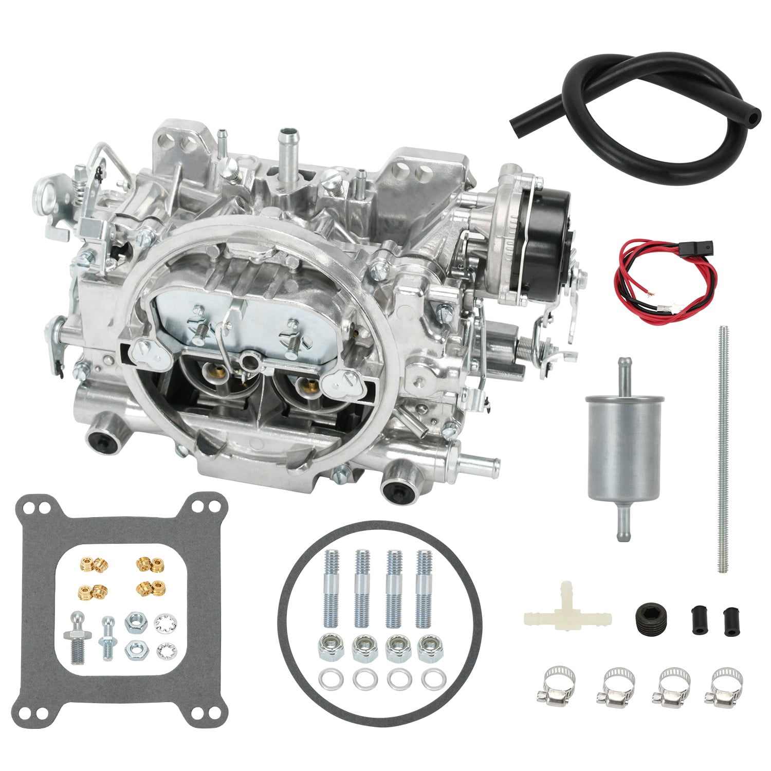 Edelbrock 1411 Performer 750 CFM 4 Barrel Carburetor, Electric Choke ...