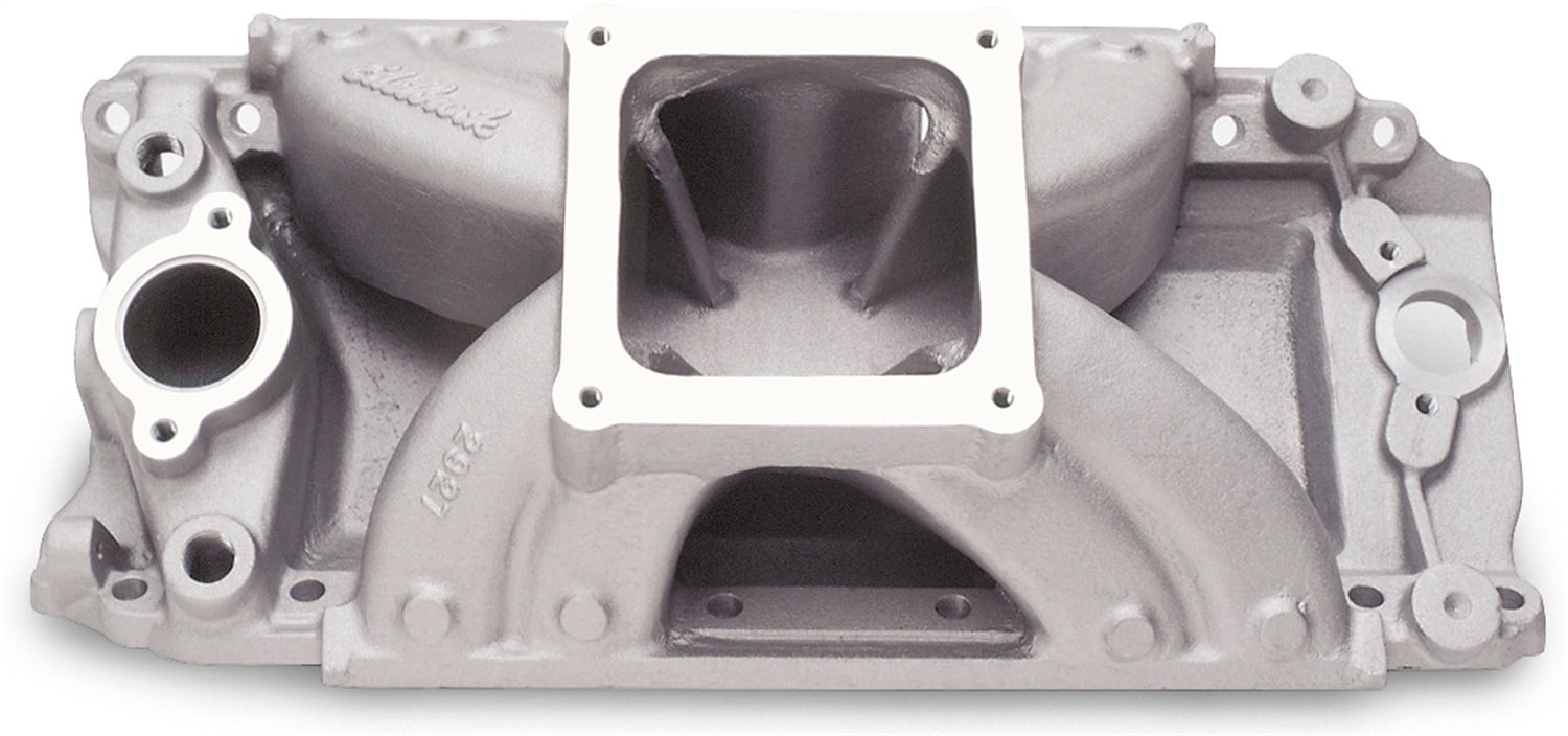 Edelbrock 2927 Super Victor Series Intake Manifold; 3500-8500 rpm; 9.8 ...