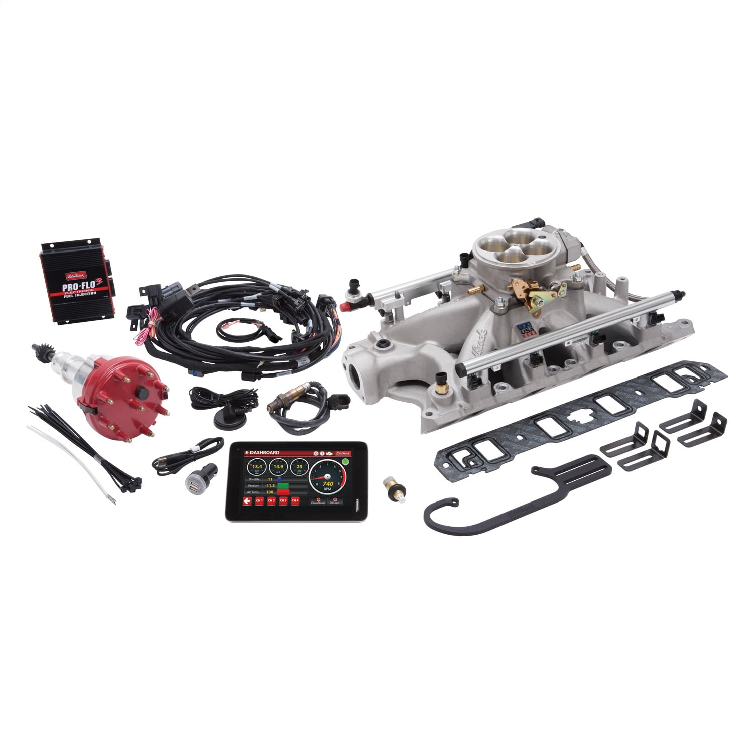 Edelbrock 3242 Pro-Flo 3 Electronic Fuel Injection System; Incl. Eng ...