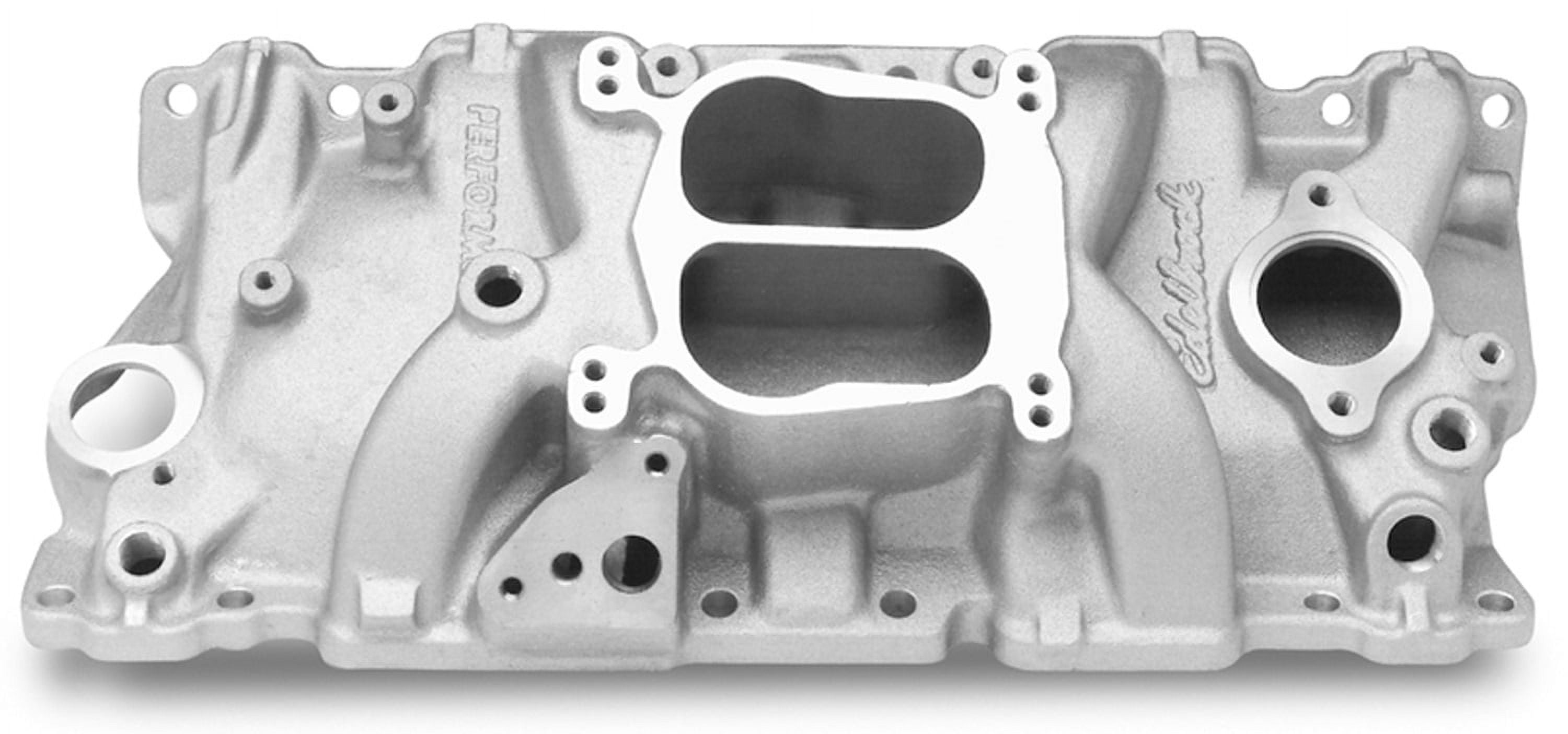 Edelbrock 3706 Performer Series Intake Manifold; Satin Finish; Idle ...