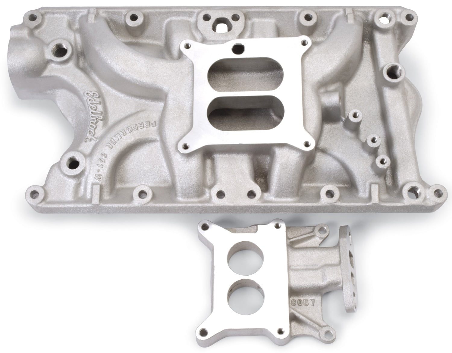 Edelbrock 3781 Performer 351-W EGR Intake Manifold; Satin Finish; Idle ...