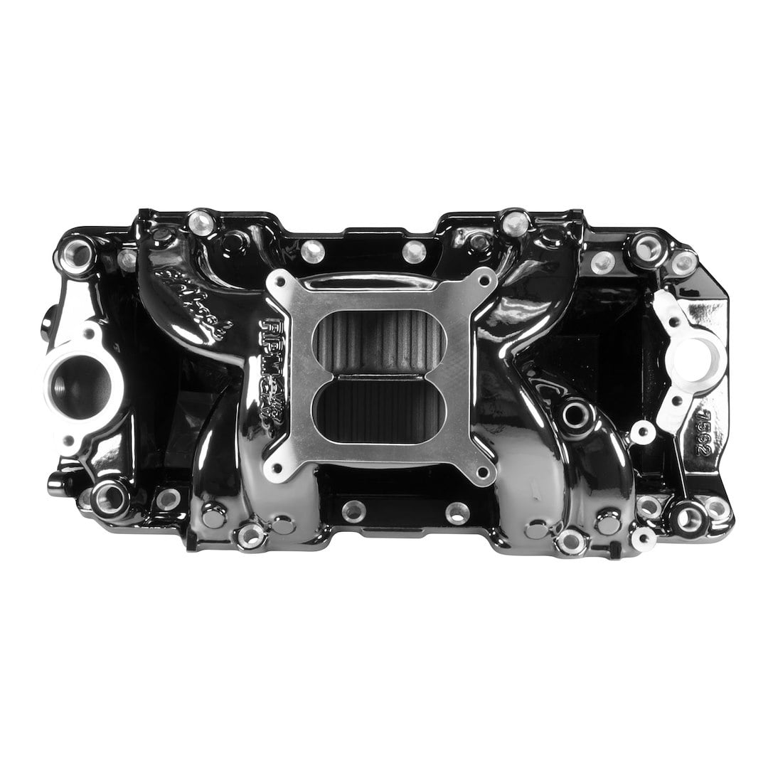 Edelbrock 7562BP Rectangle Intake Manifold for Big Block Chevrolet ...