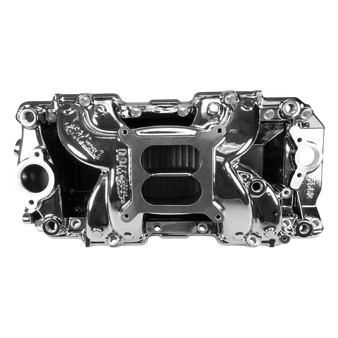 Edelbrock 7562CP Rectangle Intake Manifold for Big Block Chevrolet ...