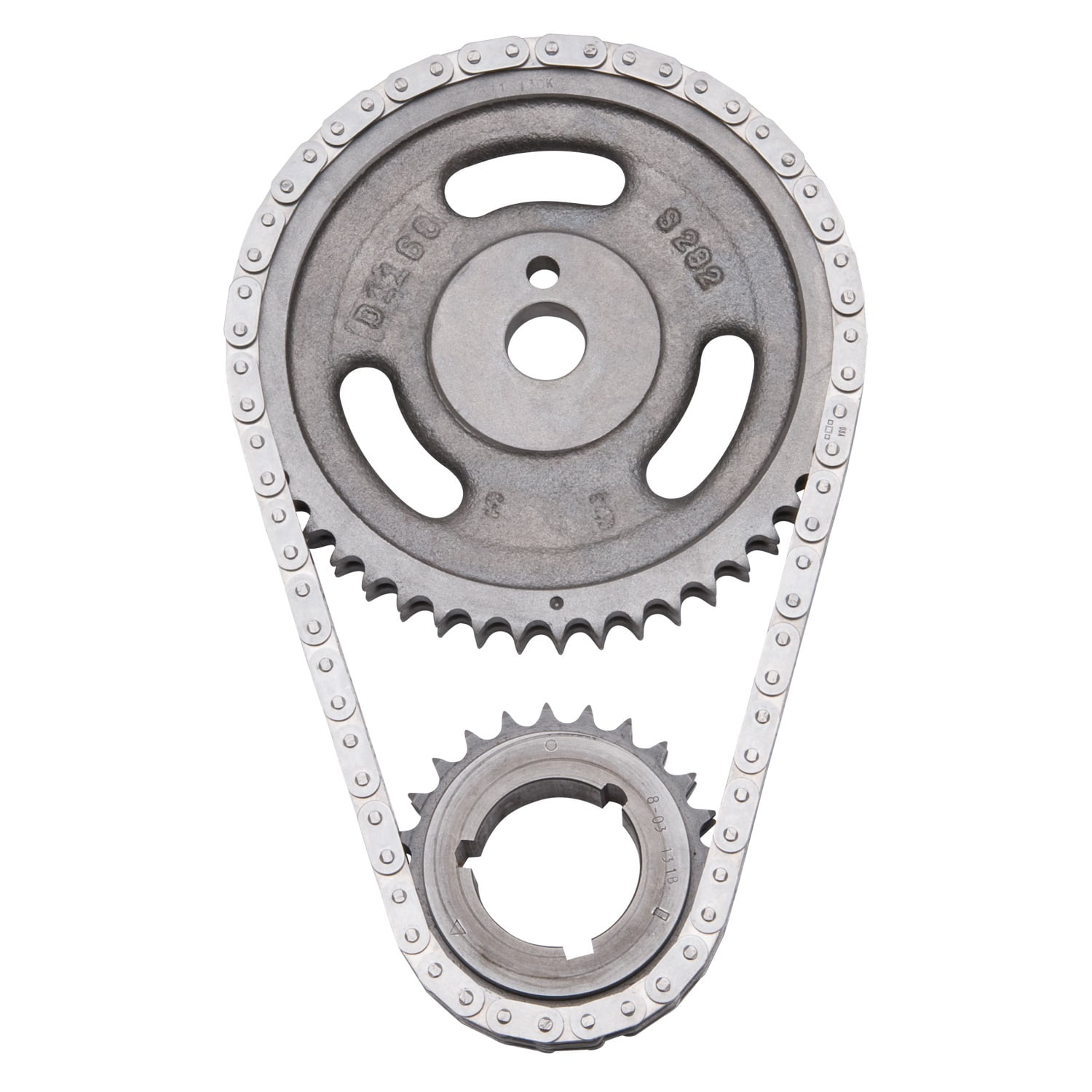 Edelbrock 7813 Performer-Link Timing Chain Set; Incl. Cam/Crank ...