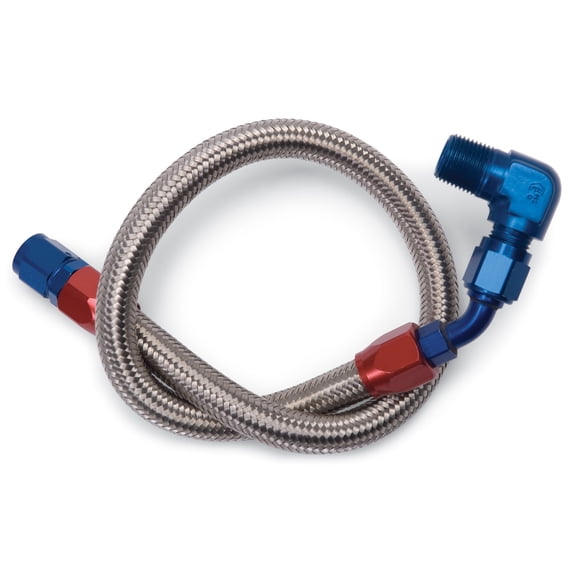 Edelbrock 8124 Braided Stainless Fuel Line Kit - Walmart.com