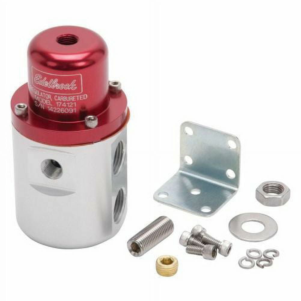 Edelbrock Fuel Pressure Regulator Carbureted 160 GPH 5-10 PSI 3/8In In ...