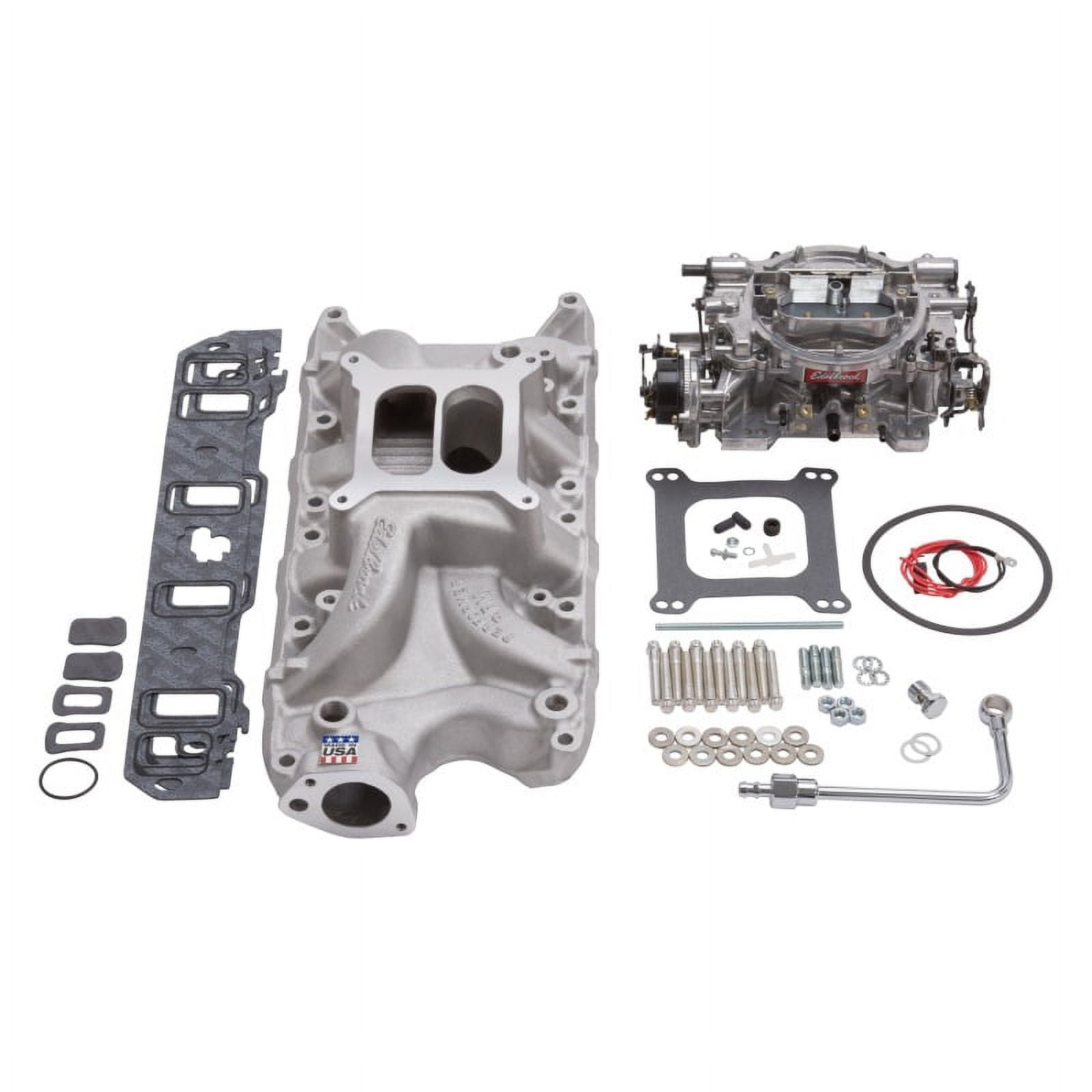 Edelbrock Manifold And Carb Kit Performer RPM Small Block Ford 289-302 ...