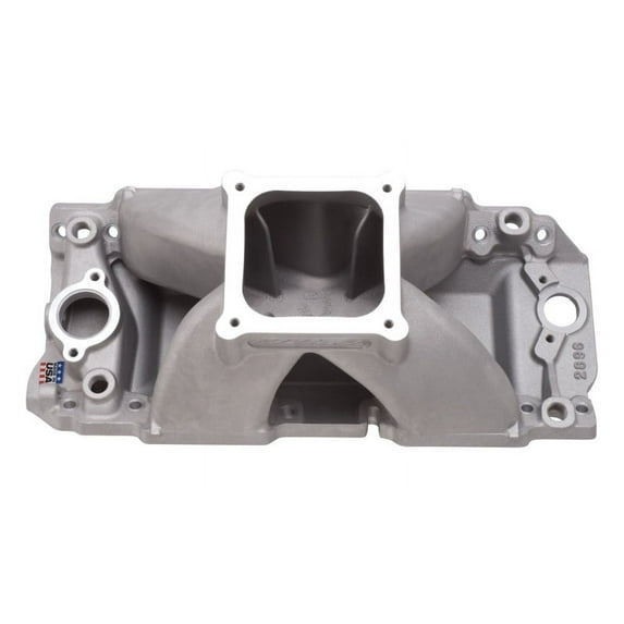 Edelbrock Super Victor 565 BBC Conventional Rect Port Head Short Deck ...