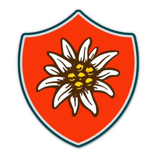 Edelweiss Flower Alps - 12" Vinyl Sticker Waterproof Decal - Walmart.com